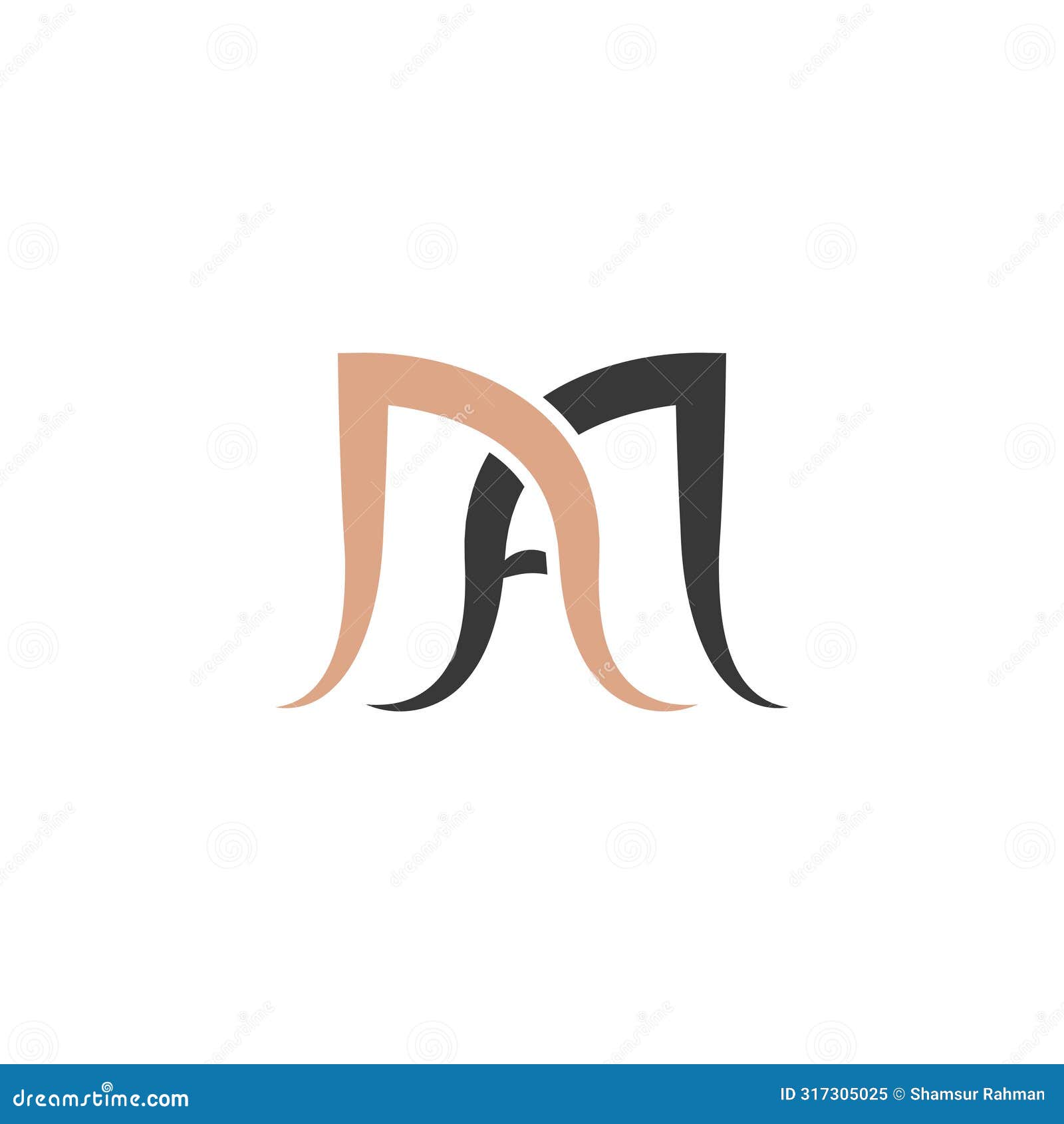 Alphabet Initials Logo am, MA, M and a Stock Vector - Illustration of ...