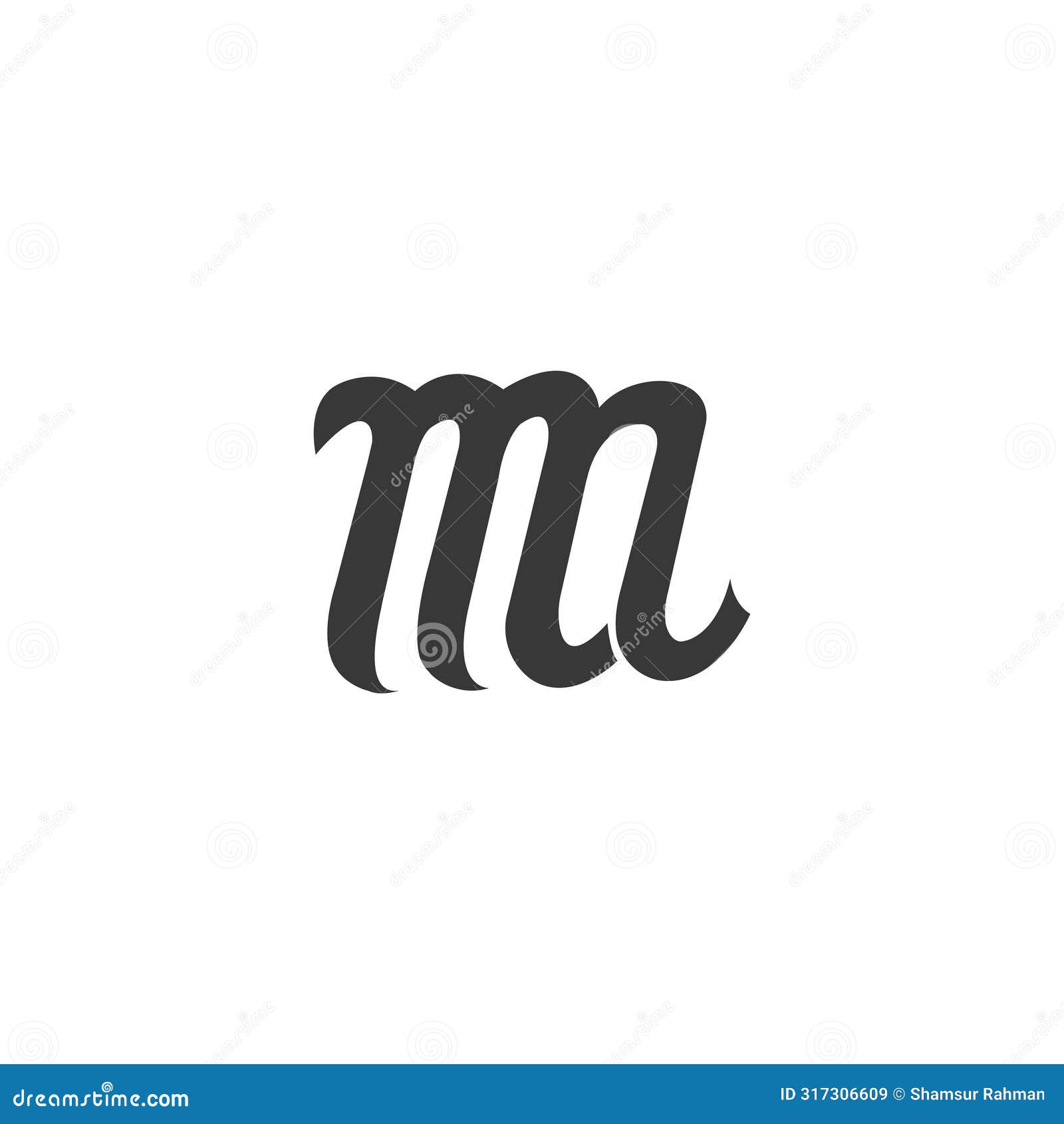 Alphabet Initials Logo am, MA, M and a Stock Vector - Illustration of ...