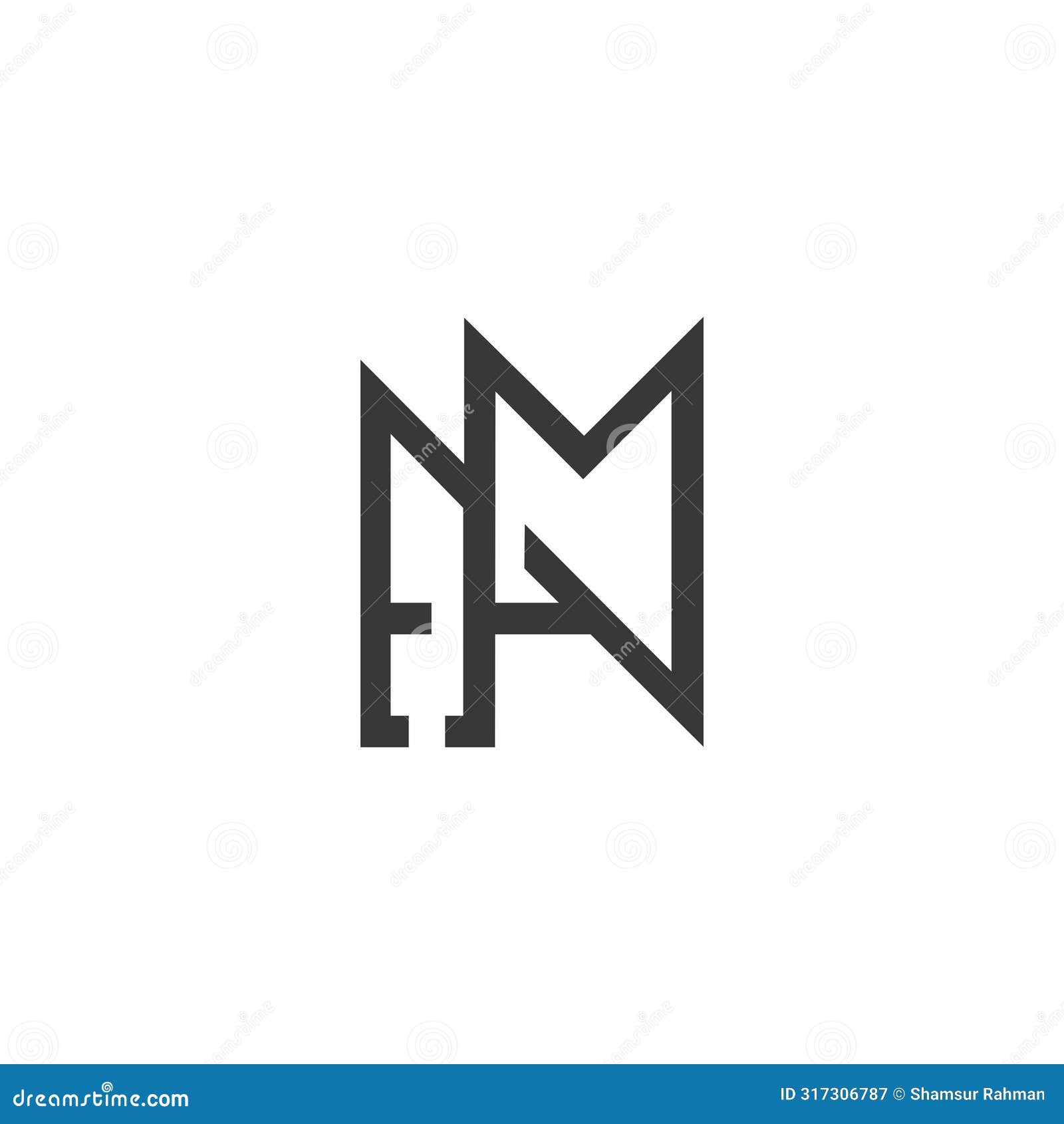 Alphabet Initials Logo am, MA, M and a Stock Vector - Illustration of ...