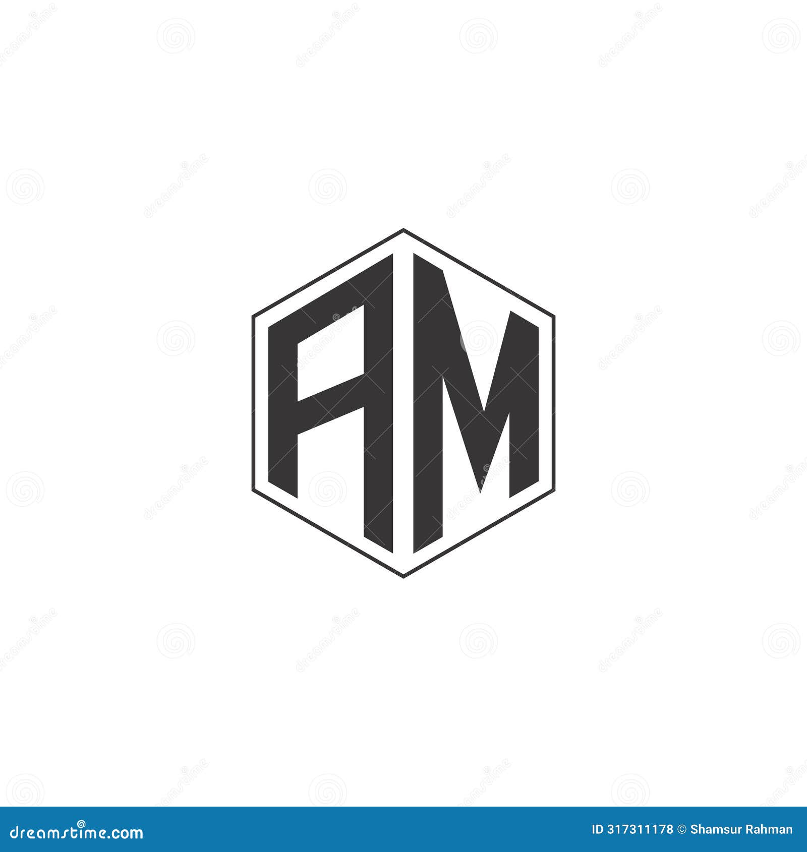 Alphabet Initials Logo am, MA, M and a Stock Vector - Illustration of ...