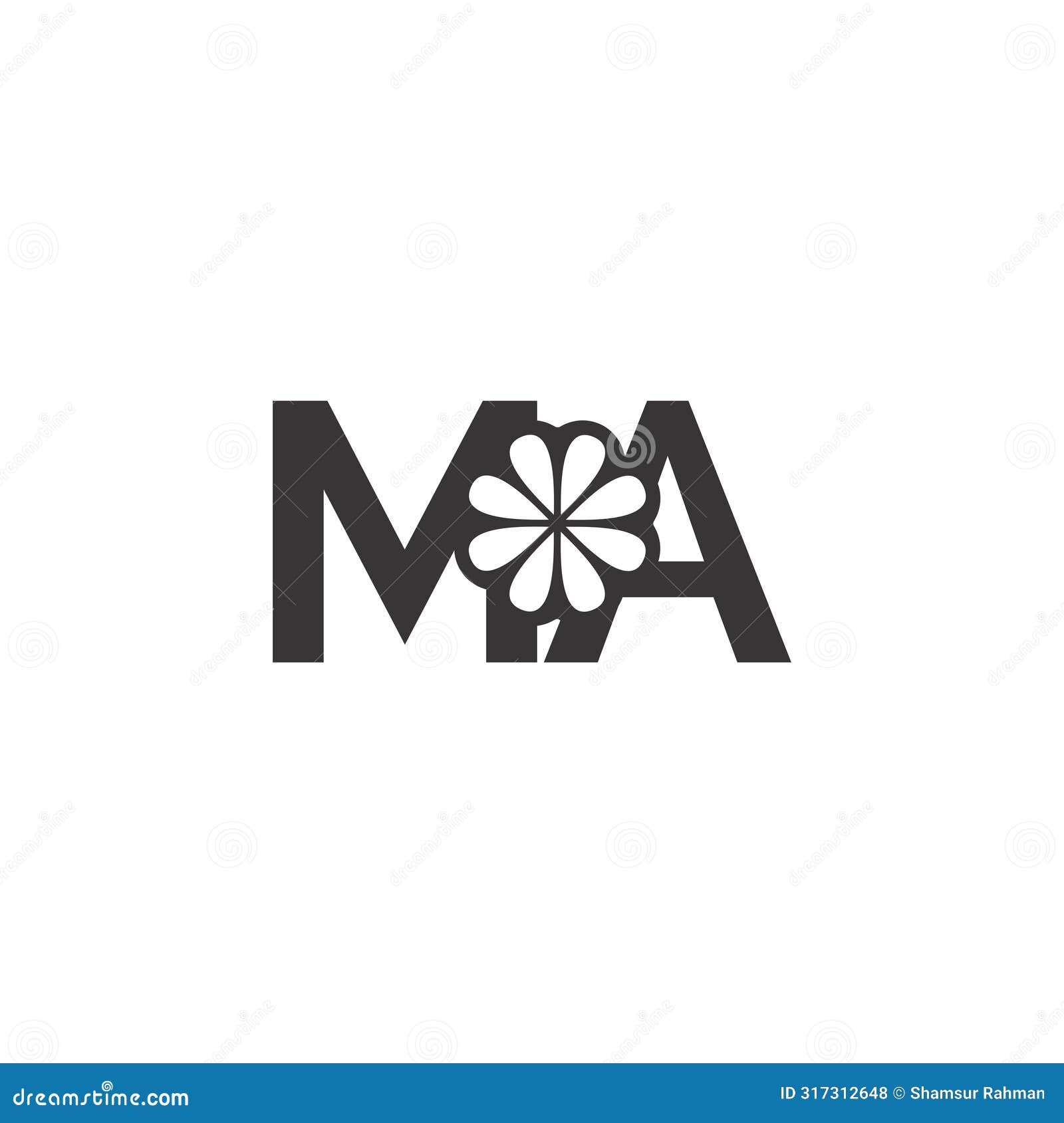 Alphabet Initials Logo am, MA, M and a Stock Vector - Illustration of ...