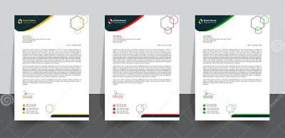 Popular Modern Business Pad Design Letterhead Pad Template Stock Vector ...