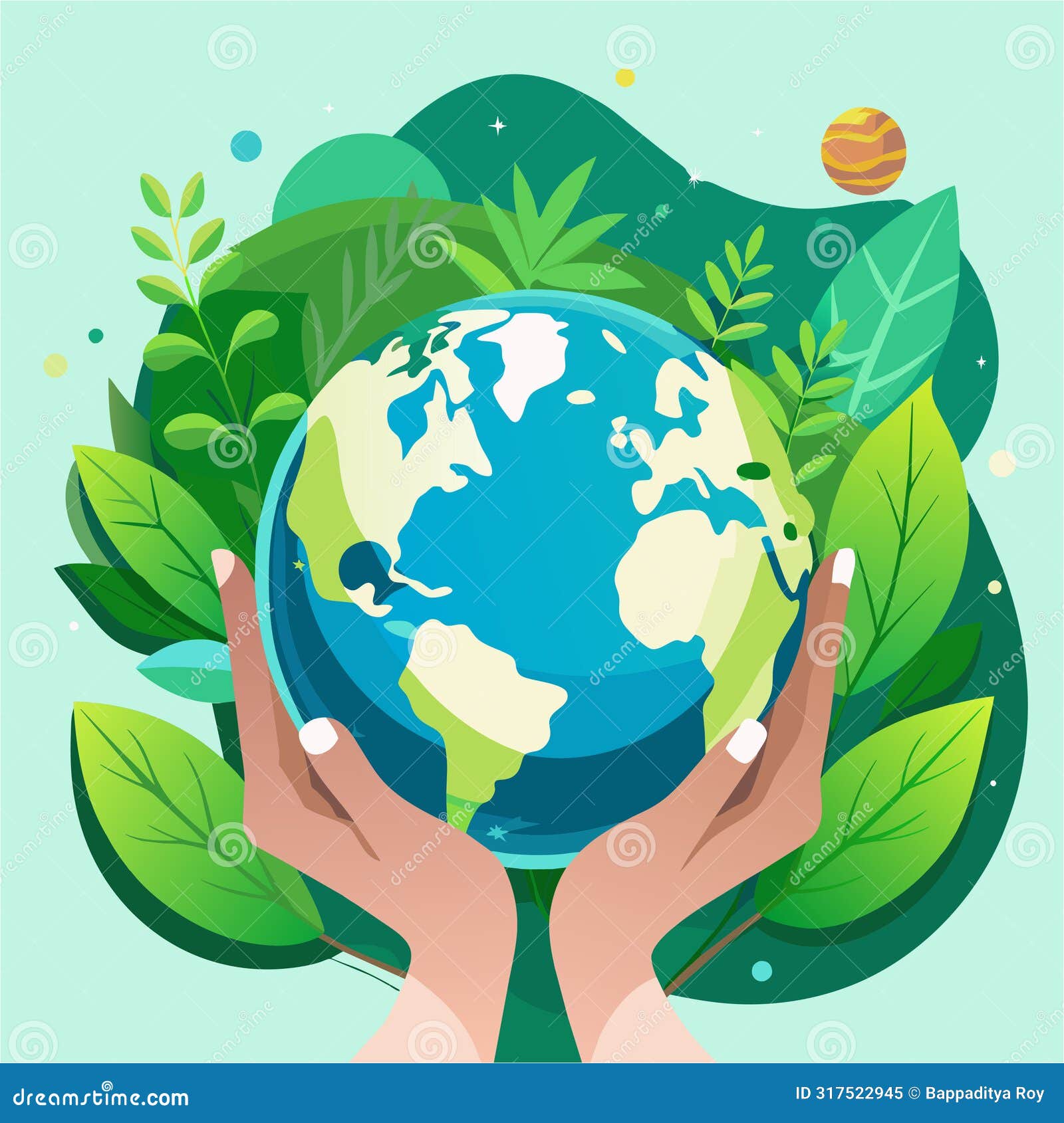 Greenery and Ecology Earth S Health Stock Vector - Illustration of ...