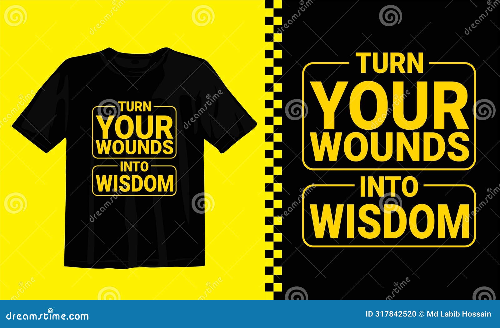 Turn Your Wounds into Wisdom Graphic T-shirt Design, Abstract Print ...