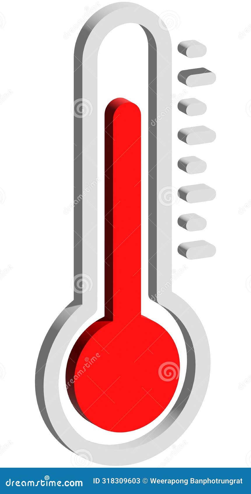3d Thermometer Icon, 3-dimension Thermometer for Researcher in Medical ...