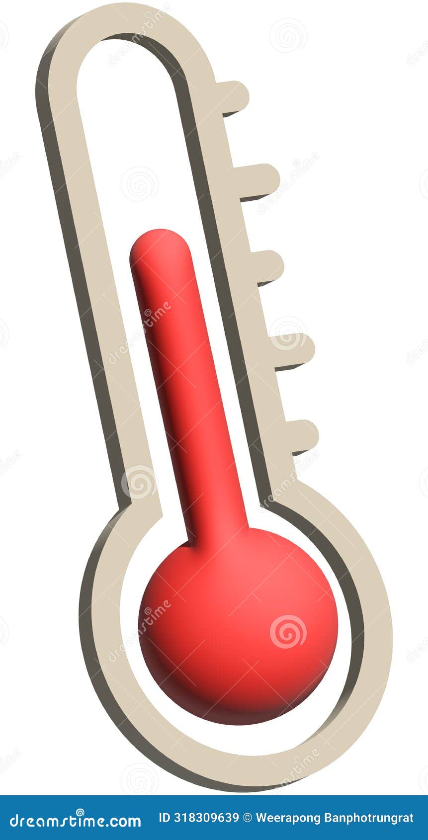 3d Thermometer Icon, 3-dimension Thermometer for Researcher in Medical ...