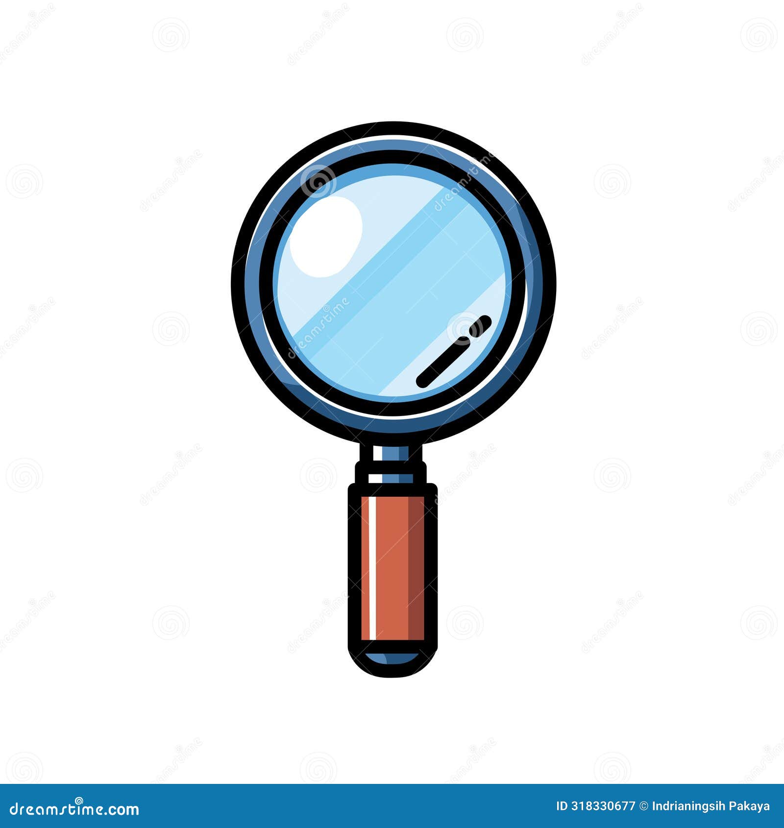Classic Magnifying Glass stock vector. Illustration of magnify - 318330677