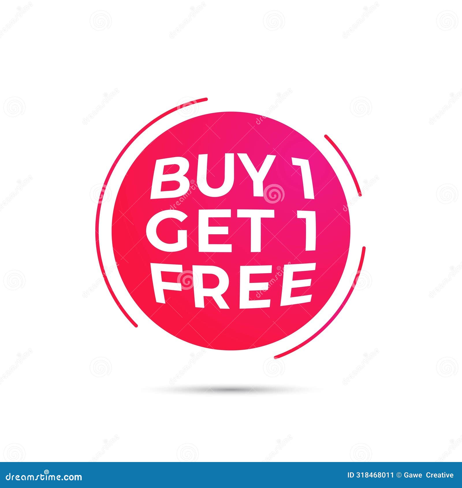 Special Offer Buy 1 Get 1 Free Design Emblem Stock Vector ...
