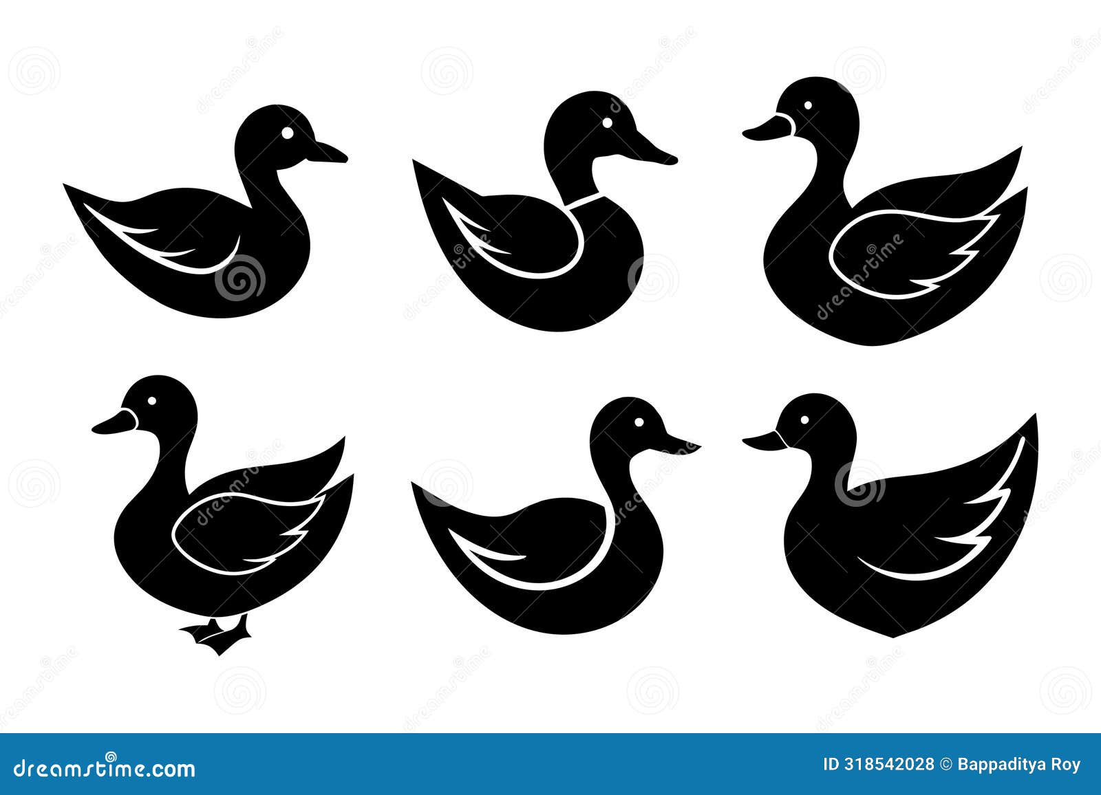 Simple Duck Icon For Nature Themes Stock Image | CartoonDealer.com ...