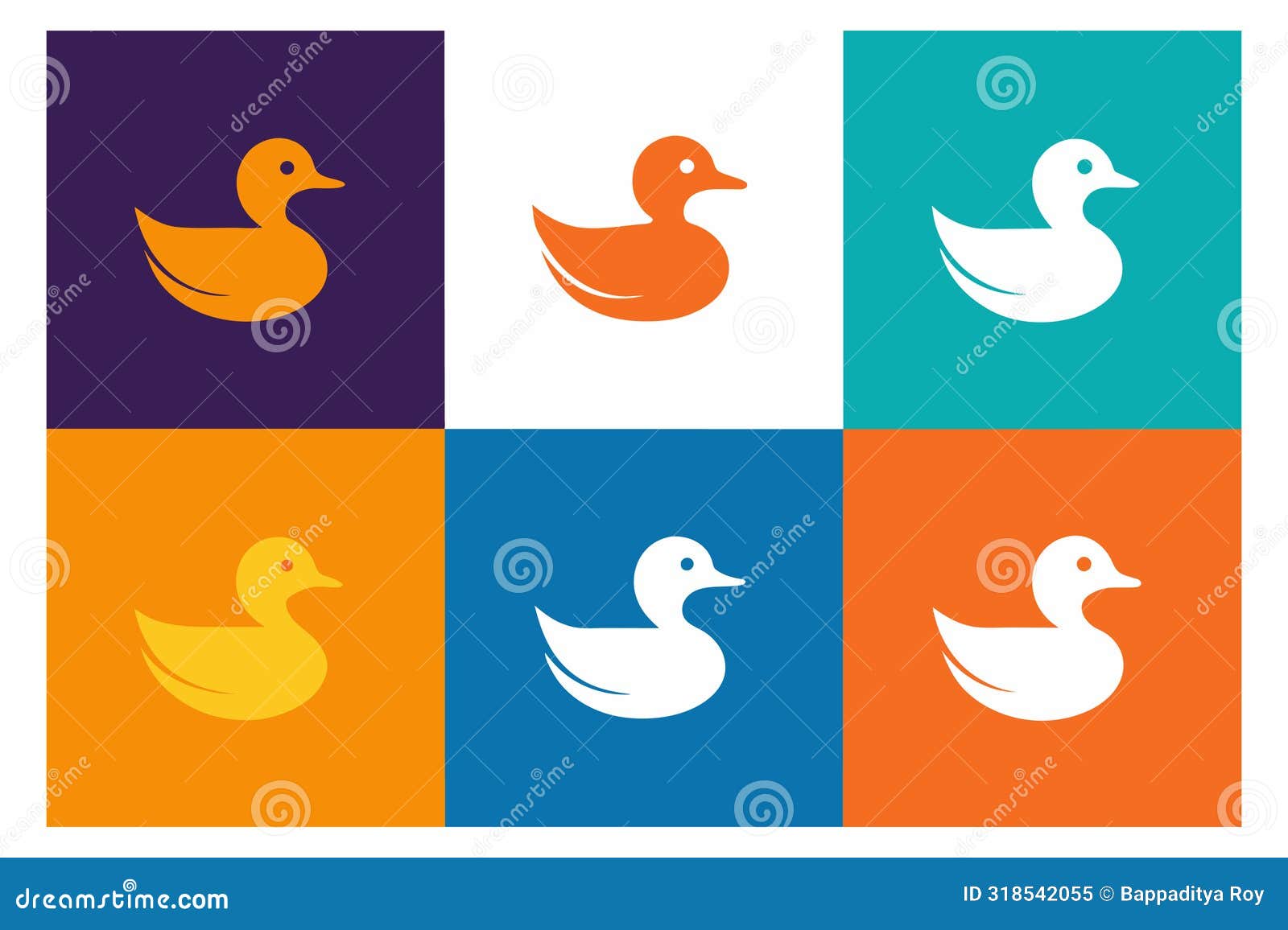 Digital Duck Vector Illustration for Clipart Stock Vector ...