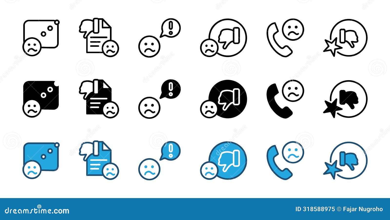 Complaint Icons for Customer Service and Communication Support Stock ...