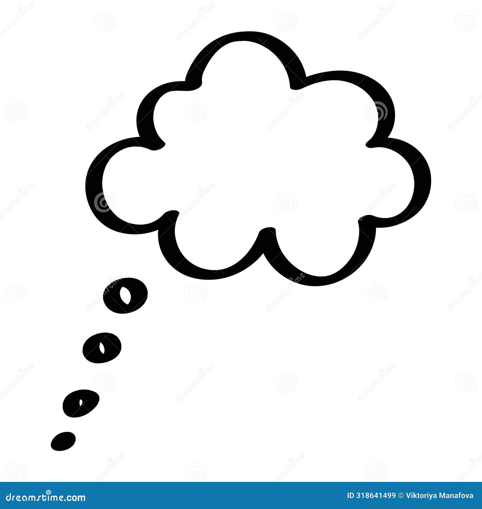 Human thoughts stock vector. Illustration of white, thoughts - 318641499