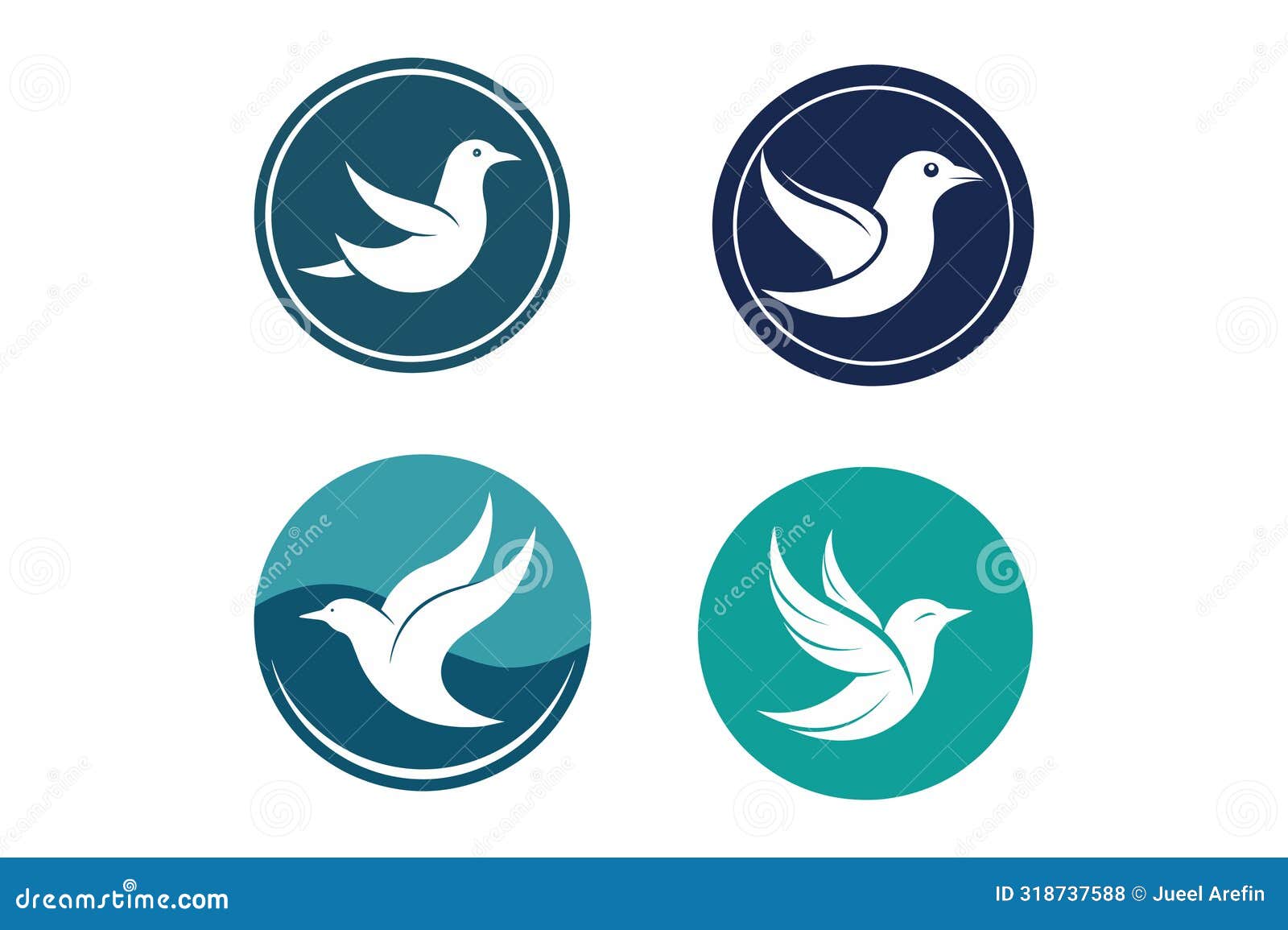 Bird Gull Logo Icon, Vector Illustration Stock Vector - Illustration of ...