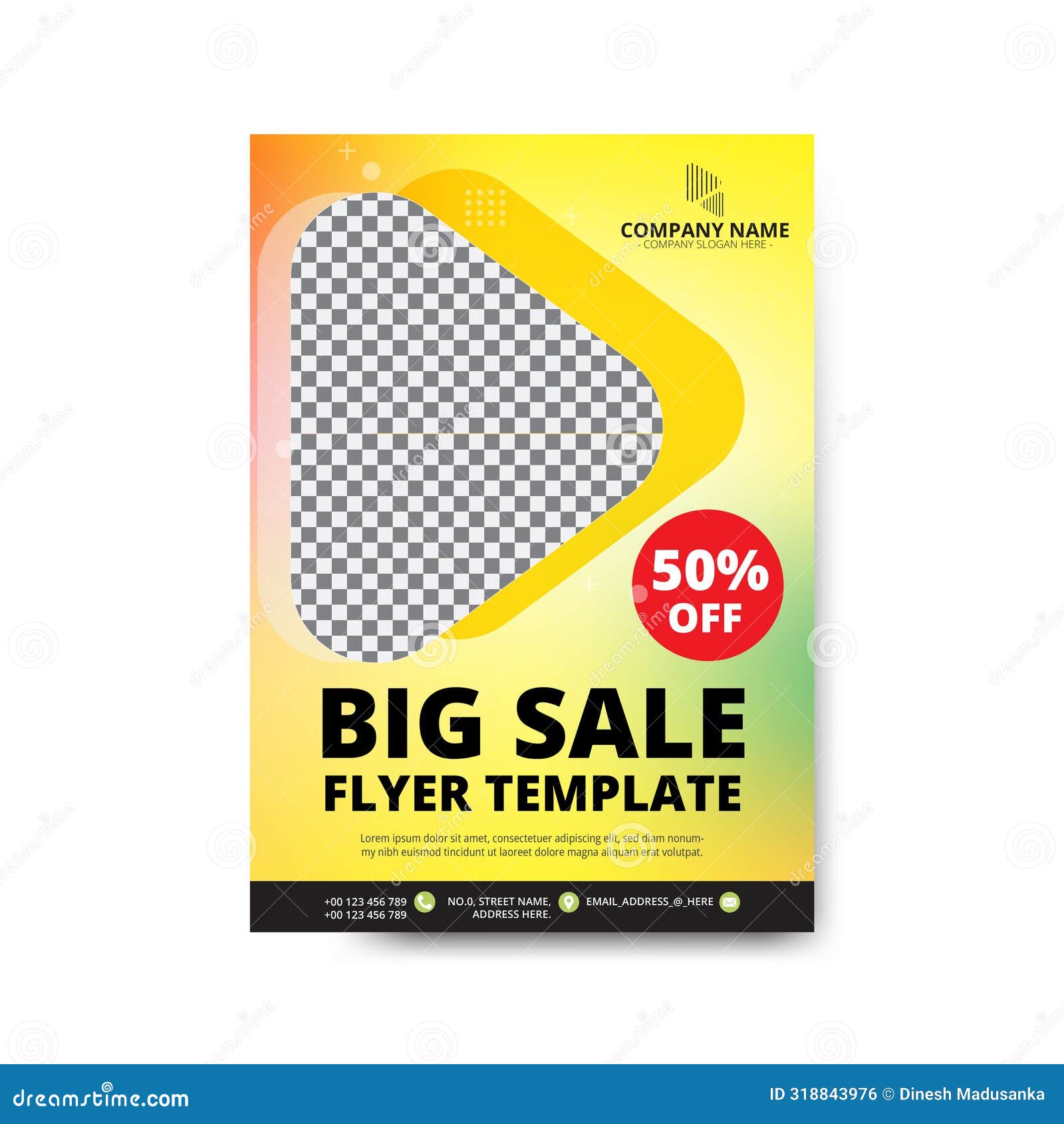 Exciting Sale Promotion. Business Flyer Design Vector Stock Vector ...