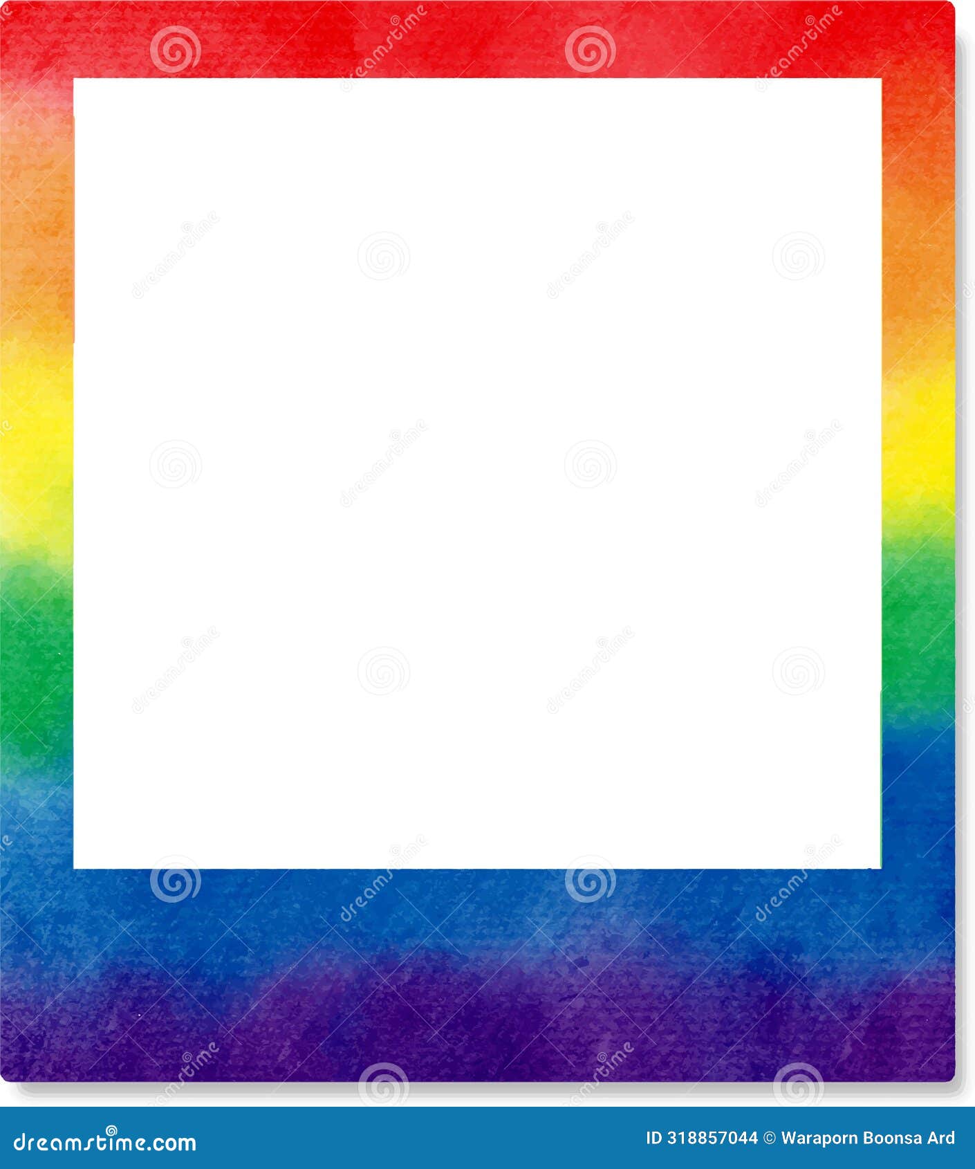 Colorful Polaroid Photo Frame Stock Vector - Illustration of pride ...