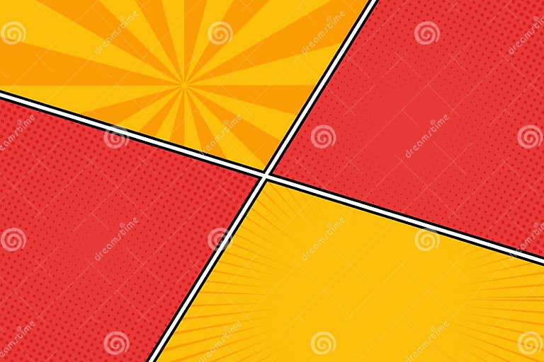 Pop Art Comic Book Backround Vector Image Stock Vector - Illustration ...