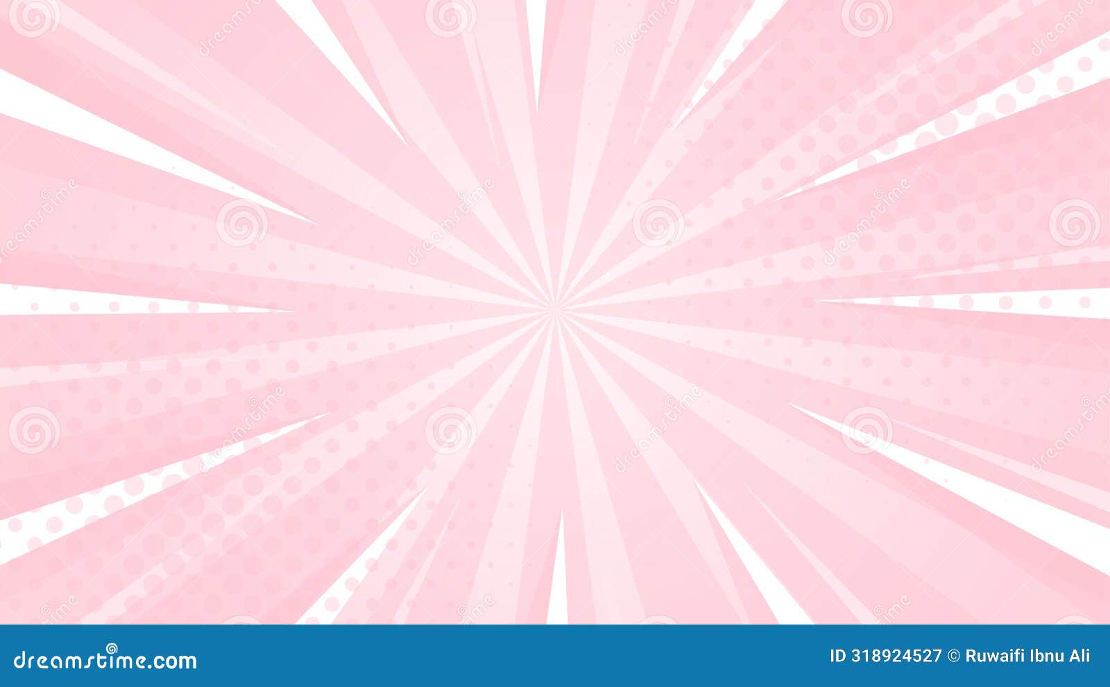 Pink Beauty Abstract Vector Background. Pink Comic Sunburst Effect ...