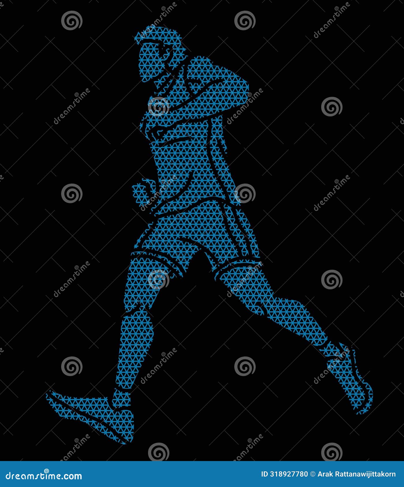 Running Action Movement Marathon Runner a Man Start Running Stock ...