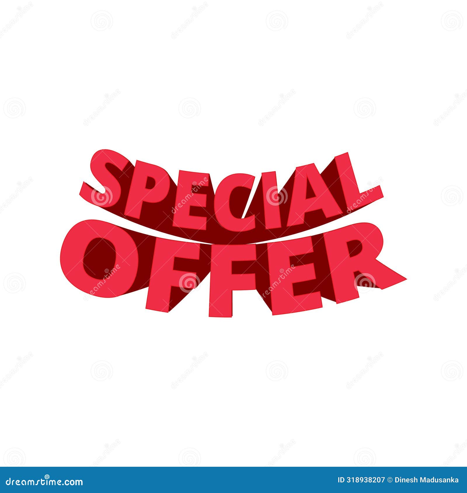 Special Offer Text on Clean White Background Stock Vector ...