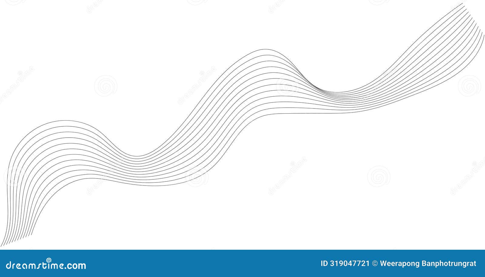 Topographic Map for Studying, Curvy Abstract Art Lines for Decoration ...