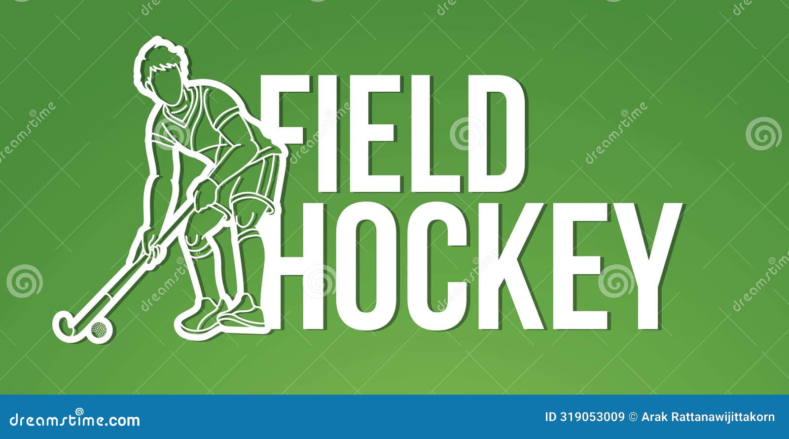 Field Hockey Font Design stock vector. Illustration of line - 319053009