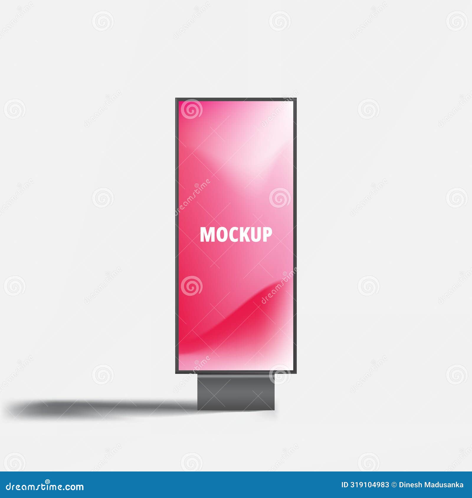 Professional Bill Board Display Banner Mockup for Exhibitions Stock ...