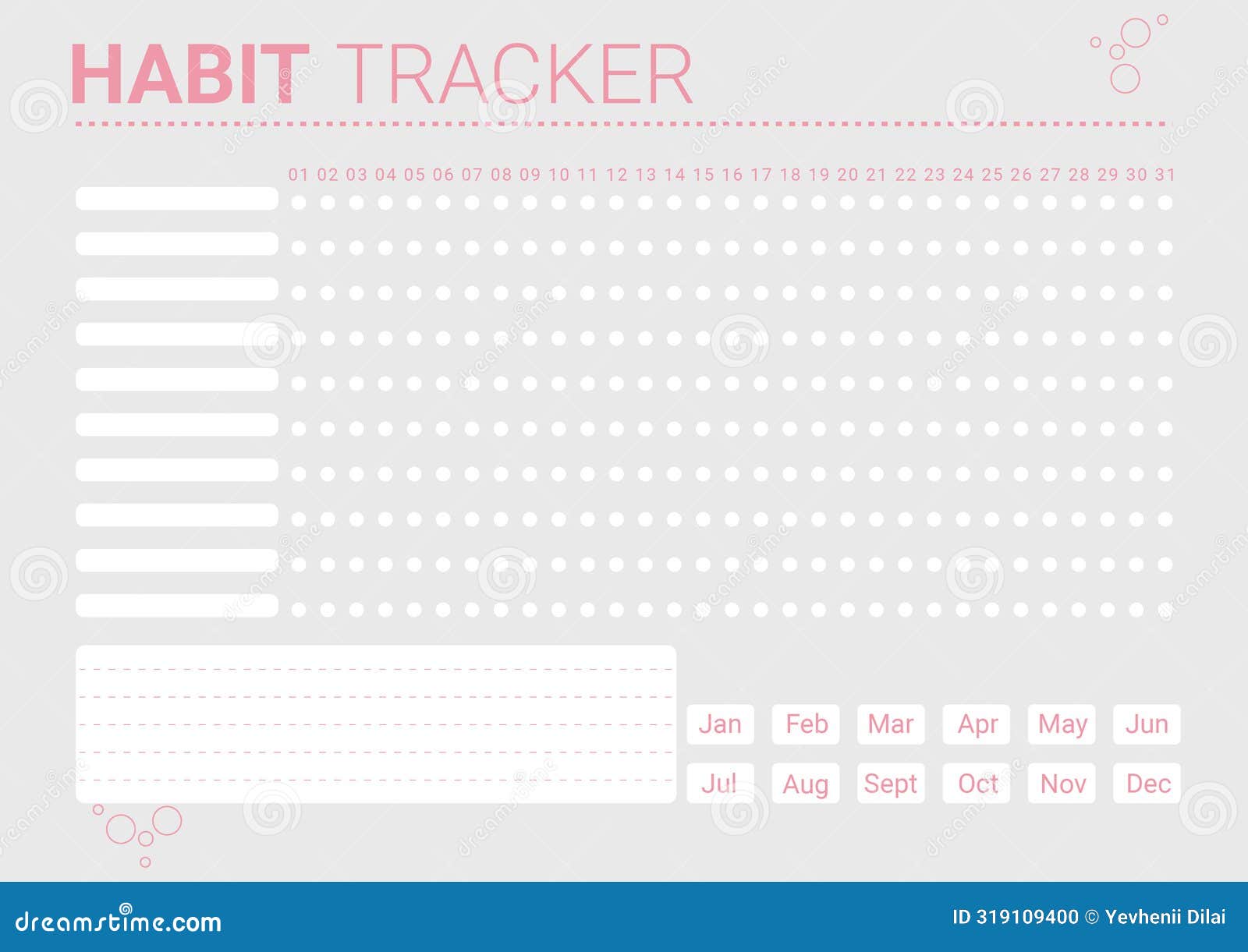 A Printable Habit Tracker To Stay Motivated while Adopting New Habits ...