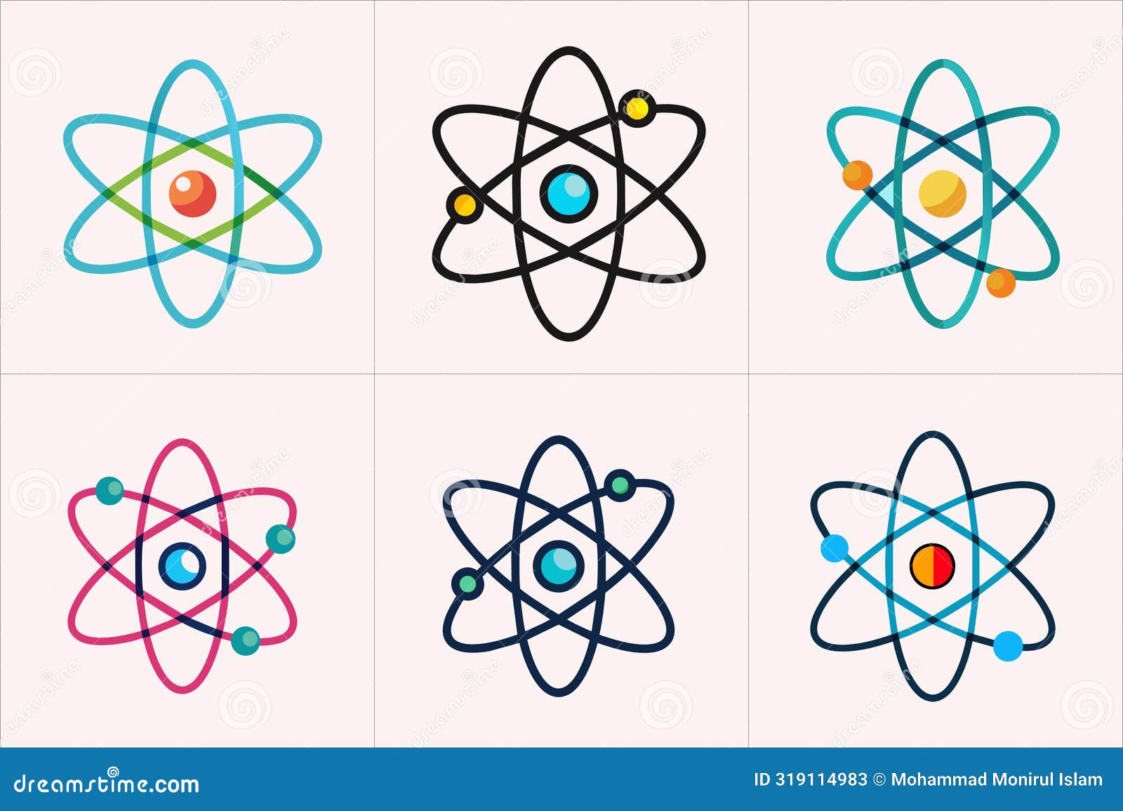 Stunning Atom Vector Illustrations: Enhance Your Science Projects ...
