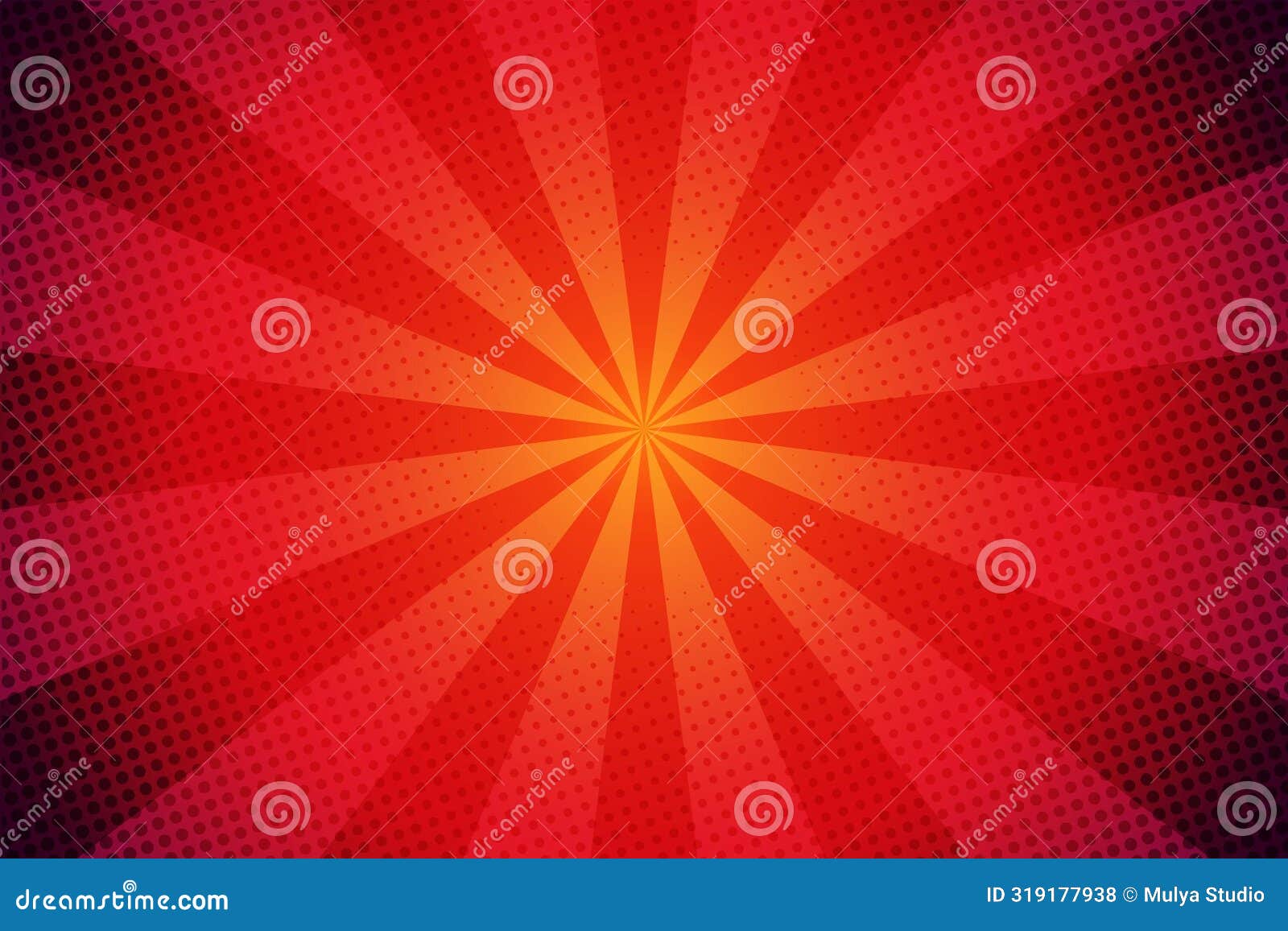 Retro Gradient Background Style Comic Manga Shape Cartoon Anime Vector ...