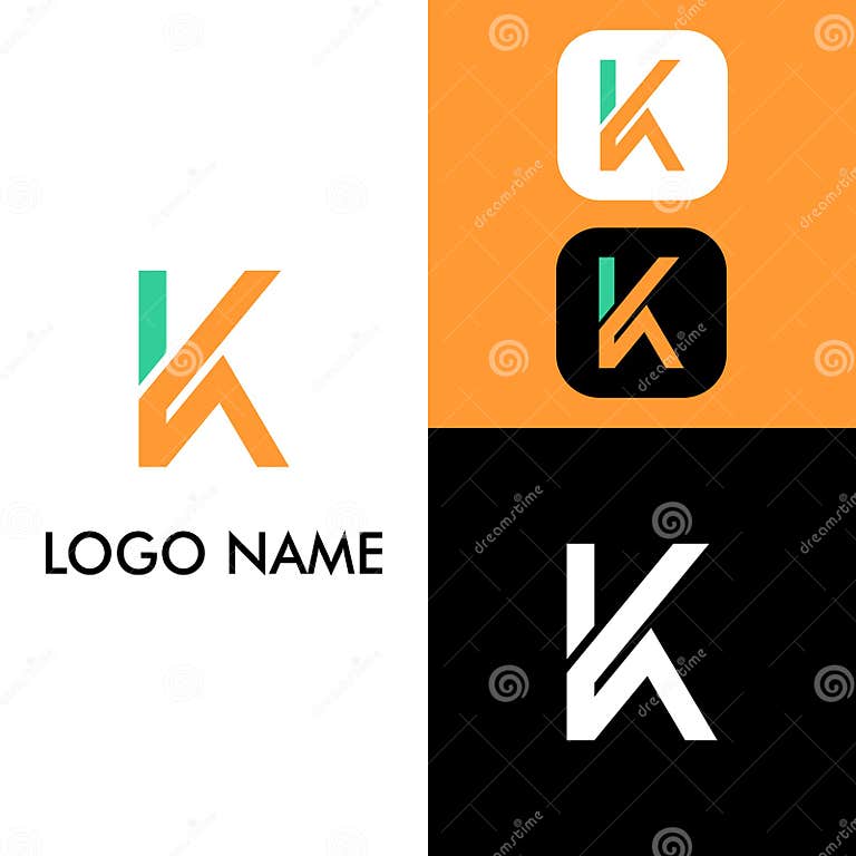 Amazing Letter K Vector Logo Template. for Applications, Trademarks ...