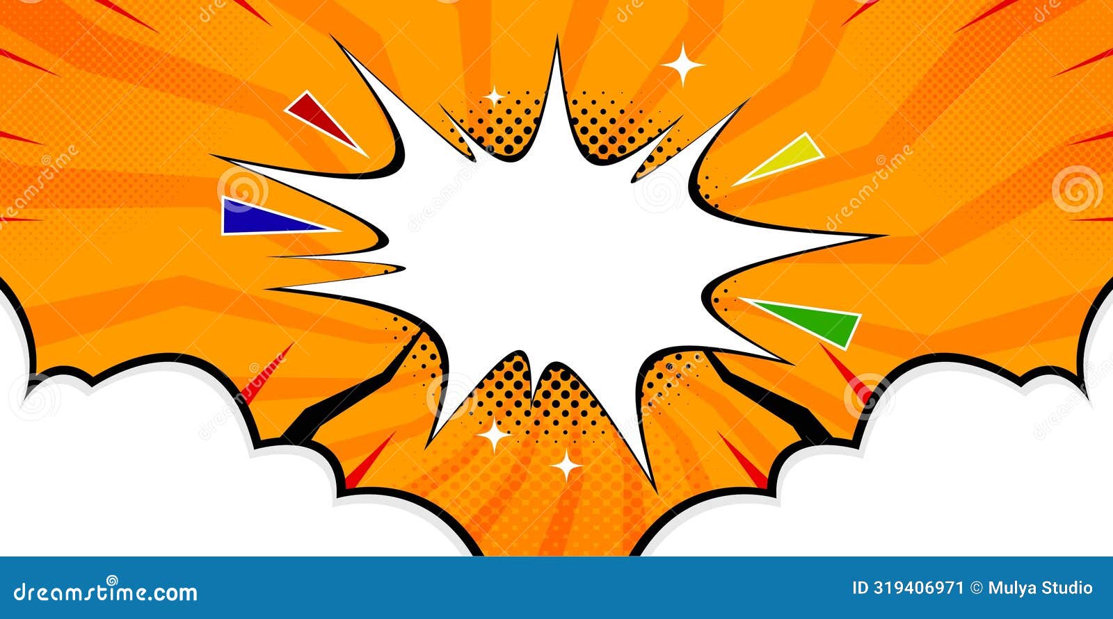 Comic Background Stock Retro Image Stock Illustration - Illustration of ...