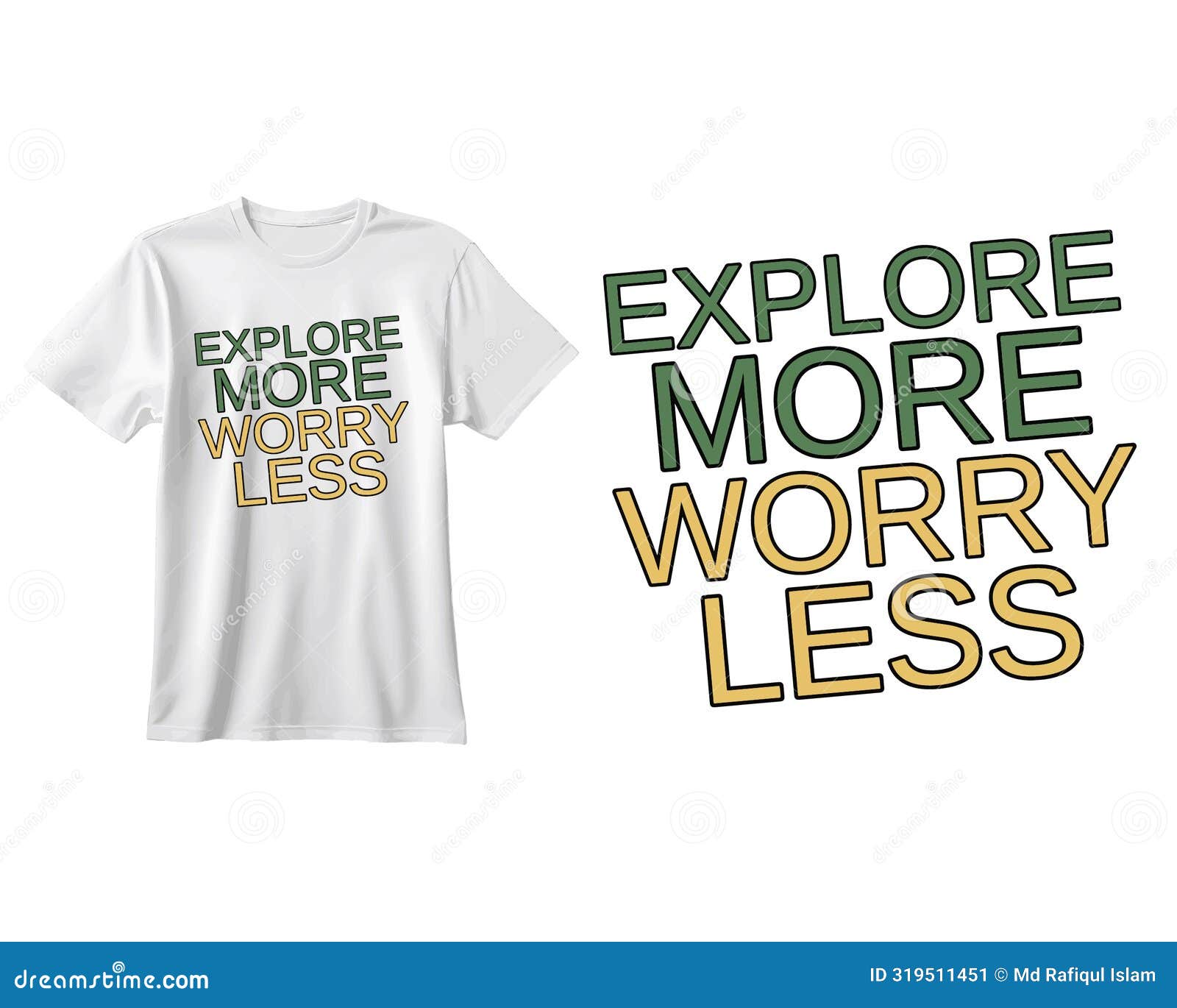 Explore More Worry less T-shirt Design Stock Vector - Illustration of ...