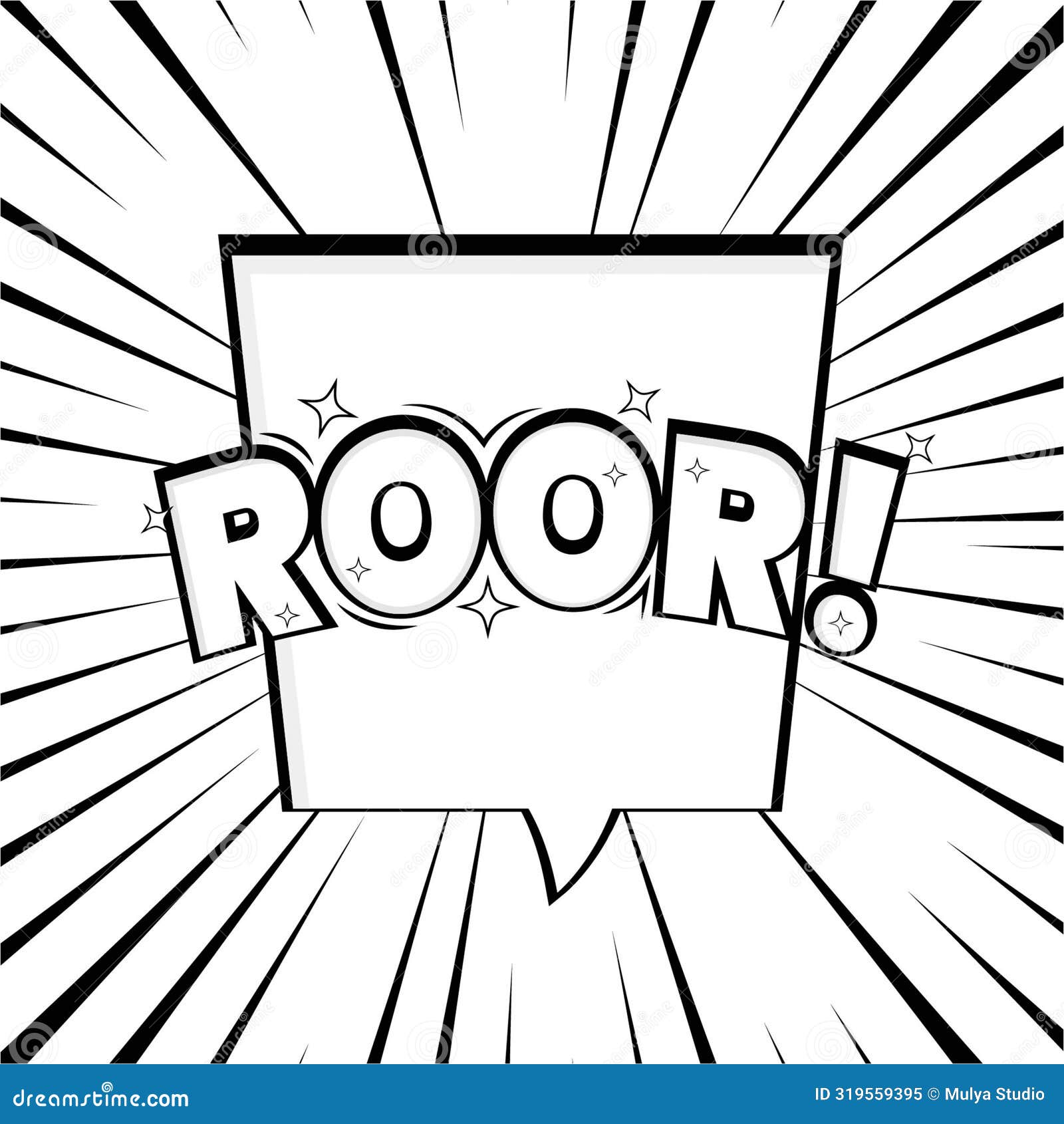 Blank and White Style Comic Image Stock Vector - Illustration of black ...