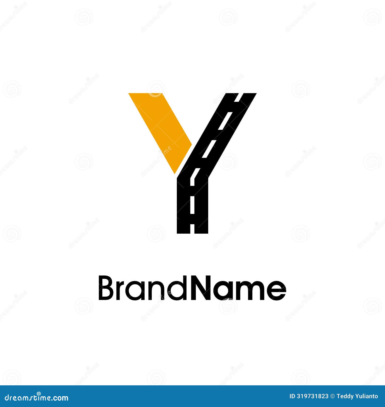 Simple Minimalist Initial Y Way Logo Stock Vector - Illustration of ...