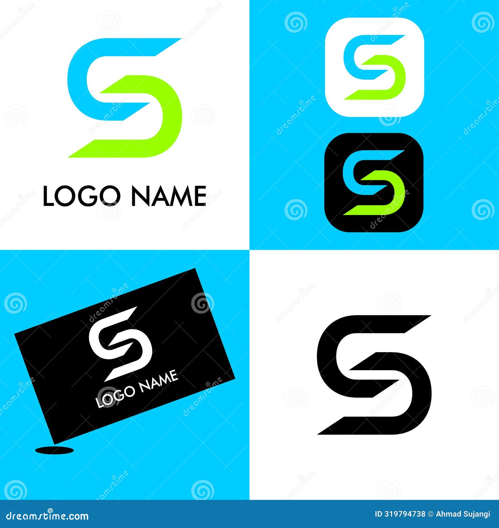 Simple Vector Logo with Letter S. Suitable for Your Business Stock ...