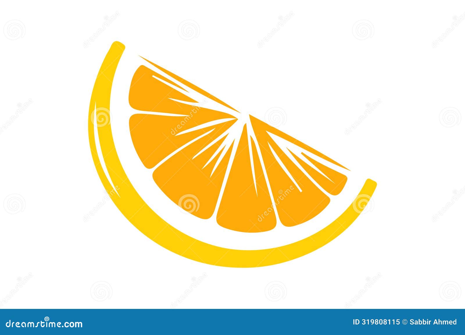 Fresh Oranges Fruit Vector Illustration Stock Illustration ...