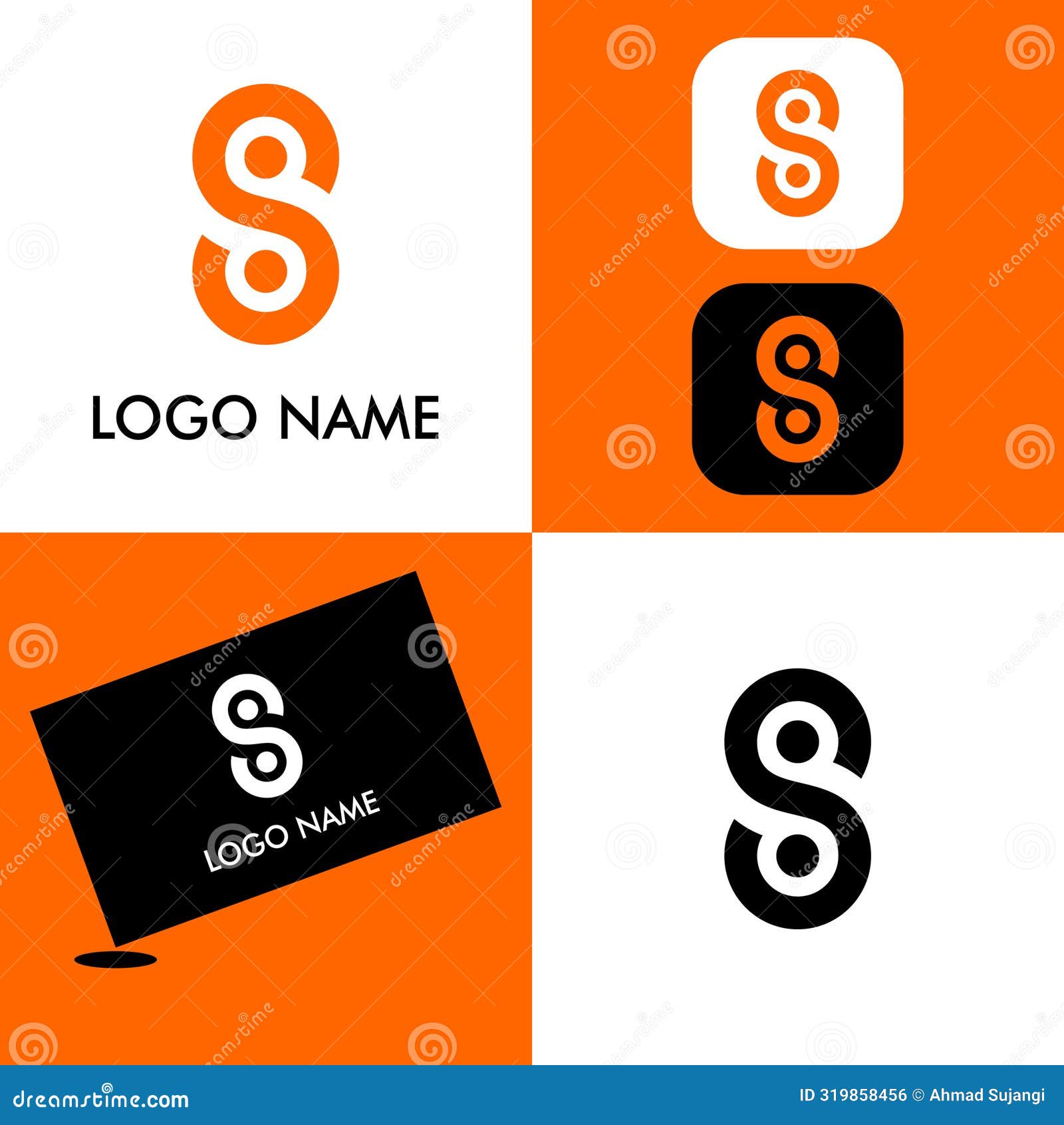 Initial S Logo for Business Card or Business Signs Stock Vector ...