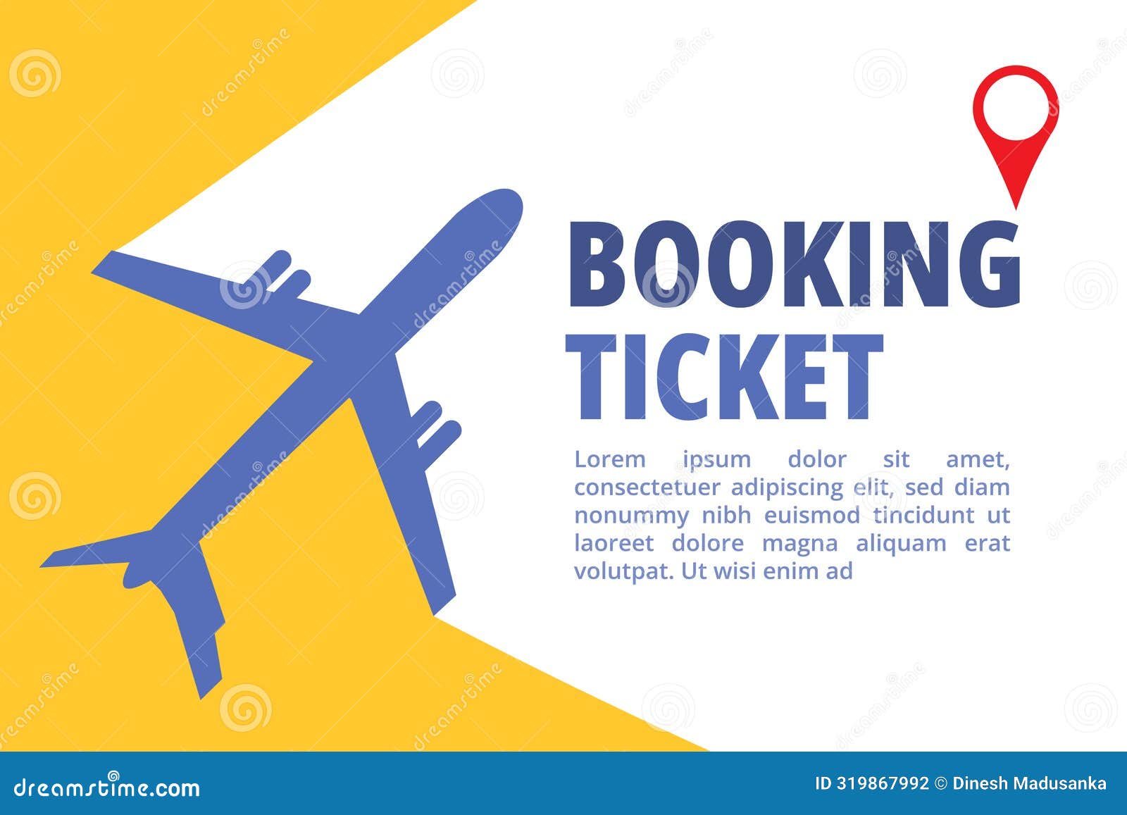 Message in the Sky Airplane with a Sign Stock Vector - Illustration of ...