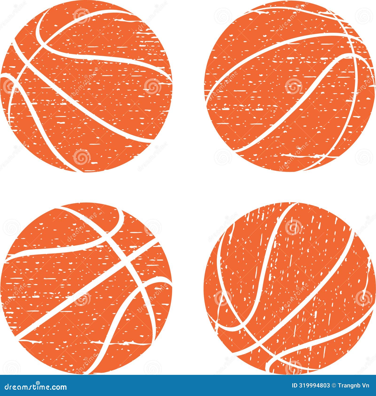 Distressed Basketball, Basketball Clipart, Basketball Cut Files, Sports ...
