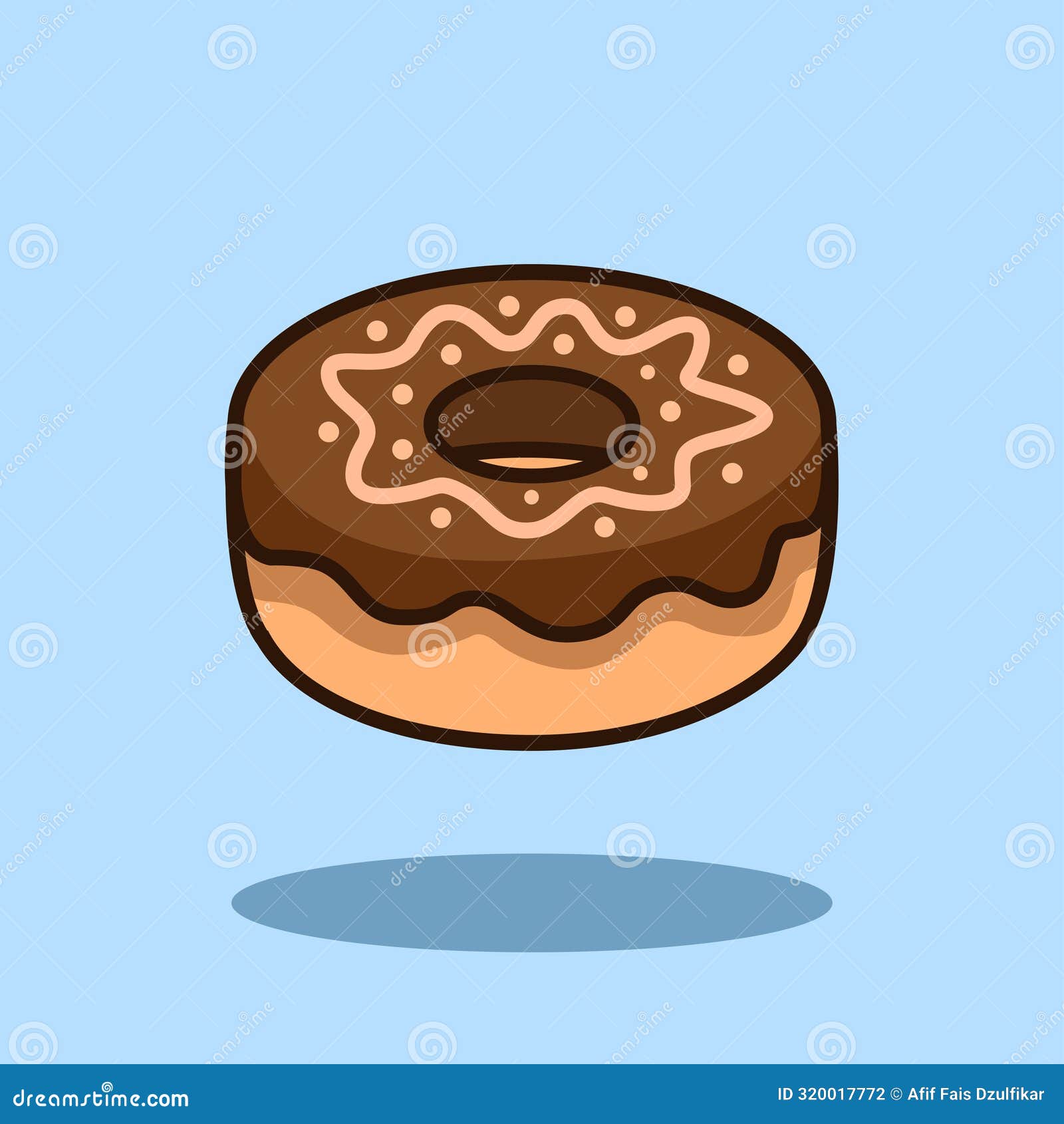 Donut Cake Illustration Vector for Web and Print Stock Vector ...