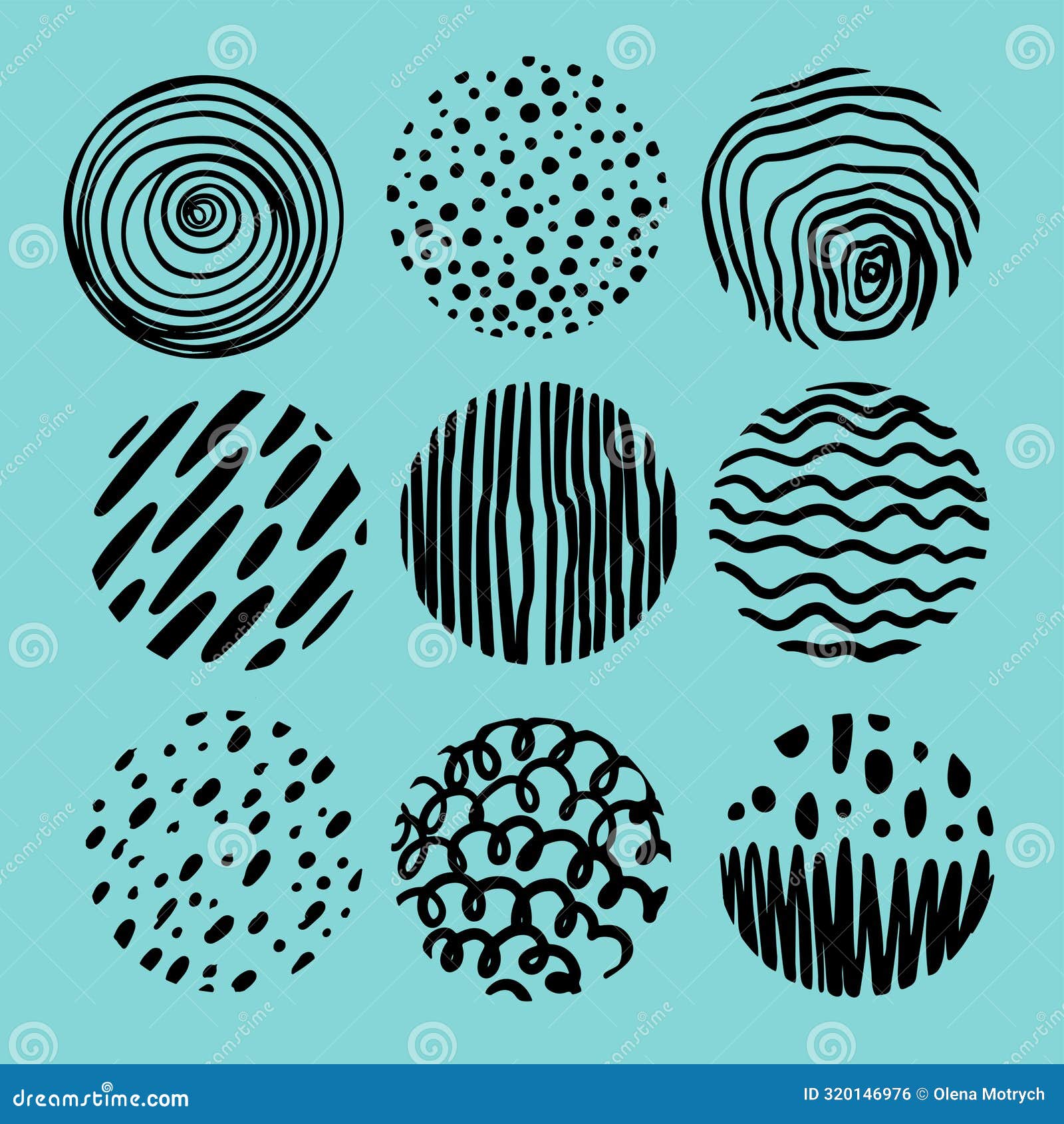 Vector Scribble Shapes. Linear Design Element. Stock Vector ...