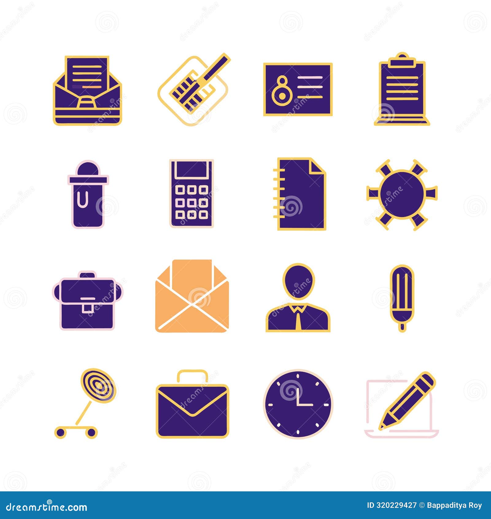 Business or Organization Management Icon Set. Stock Vector ...