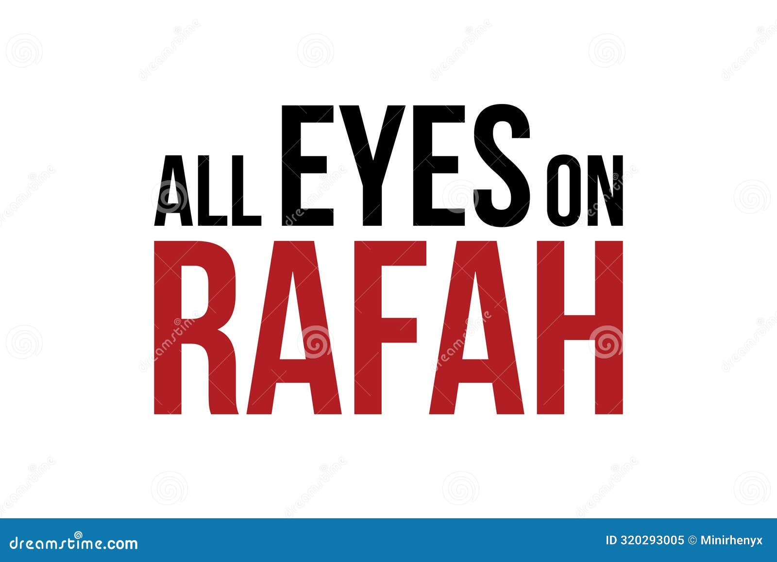 All Eyes on Rafah Font Design Stock Vector - Illustration of israel ...