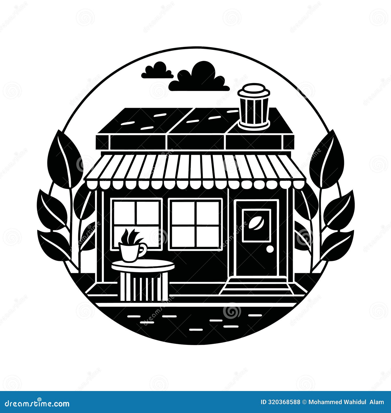 Coffee Stall Vector Illustration , Stock Vector - Illustration of ...