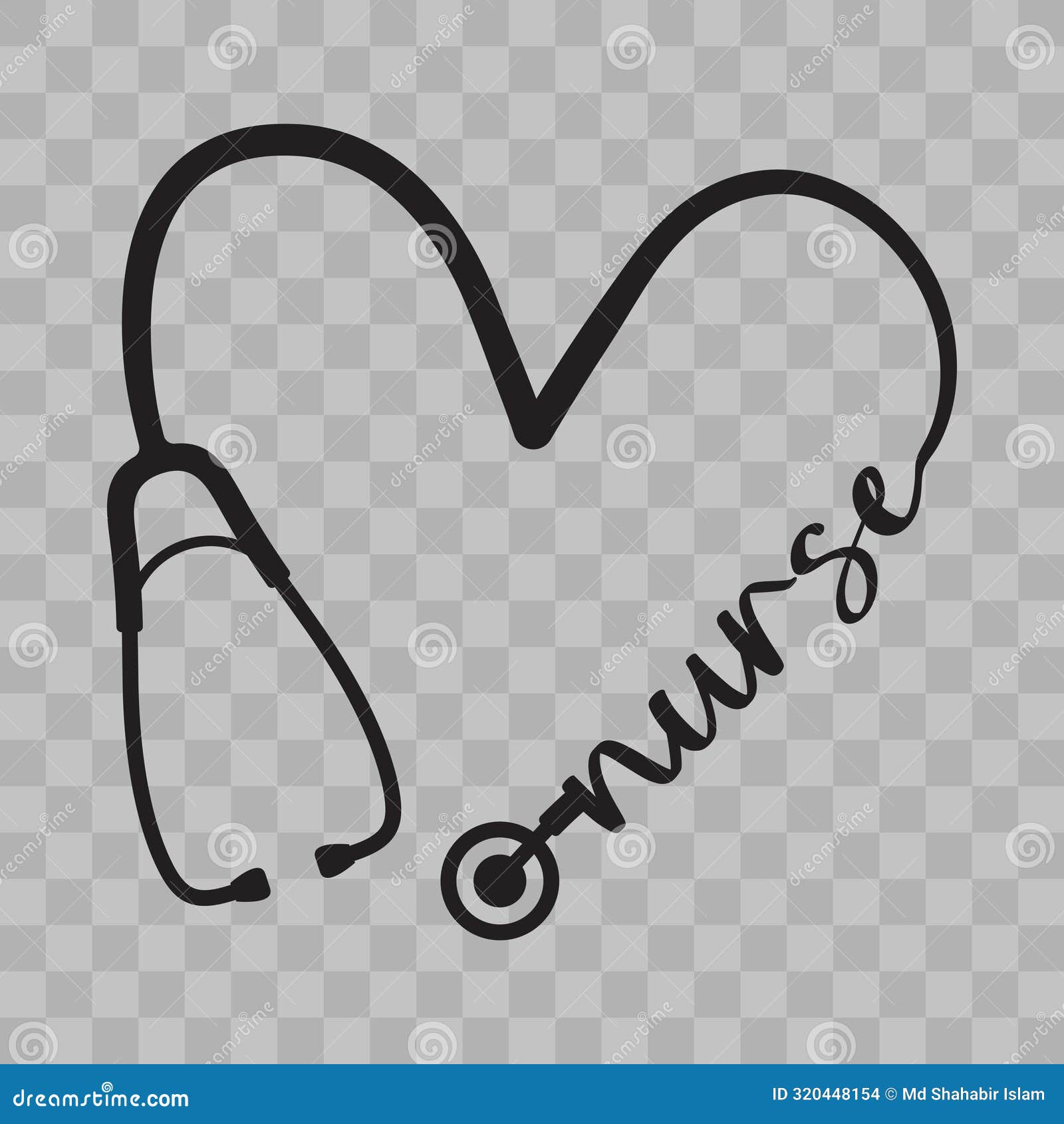 Heart Stethoscope Nurse, Nurse Sticker, Nurse Heart Sticker Stock ...