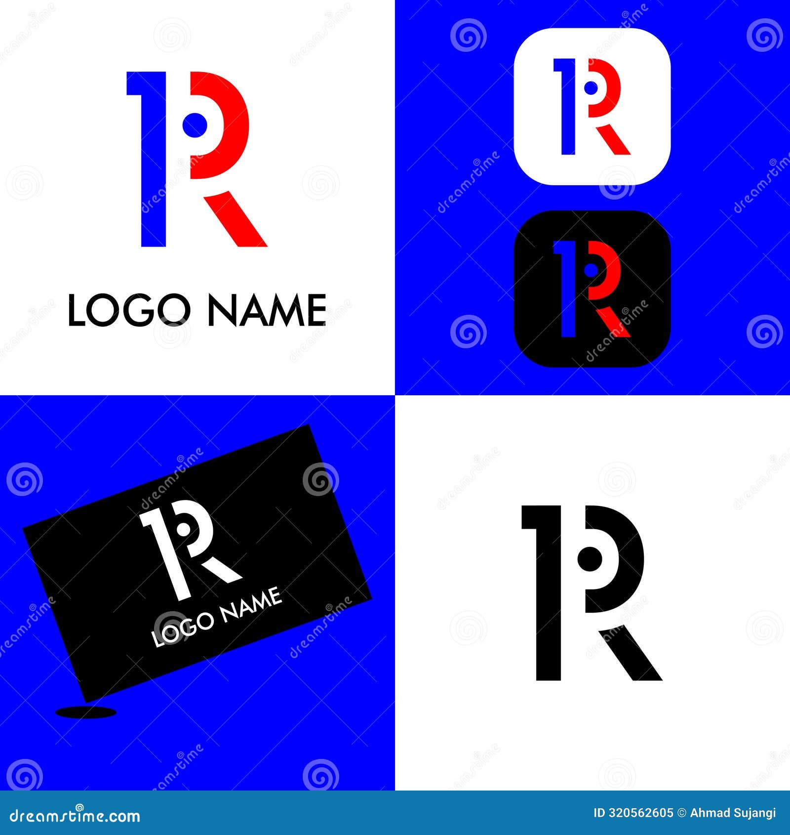 R Letter Creative Logo for Product or Trademark Stock Vector ...