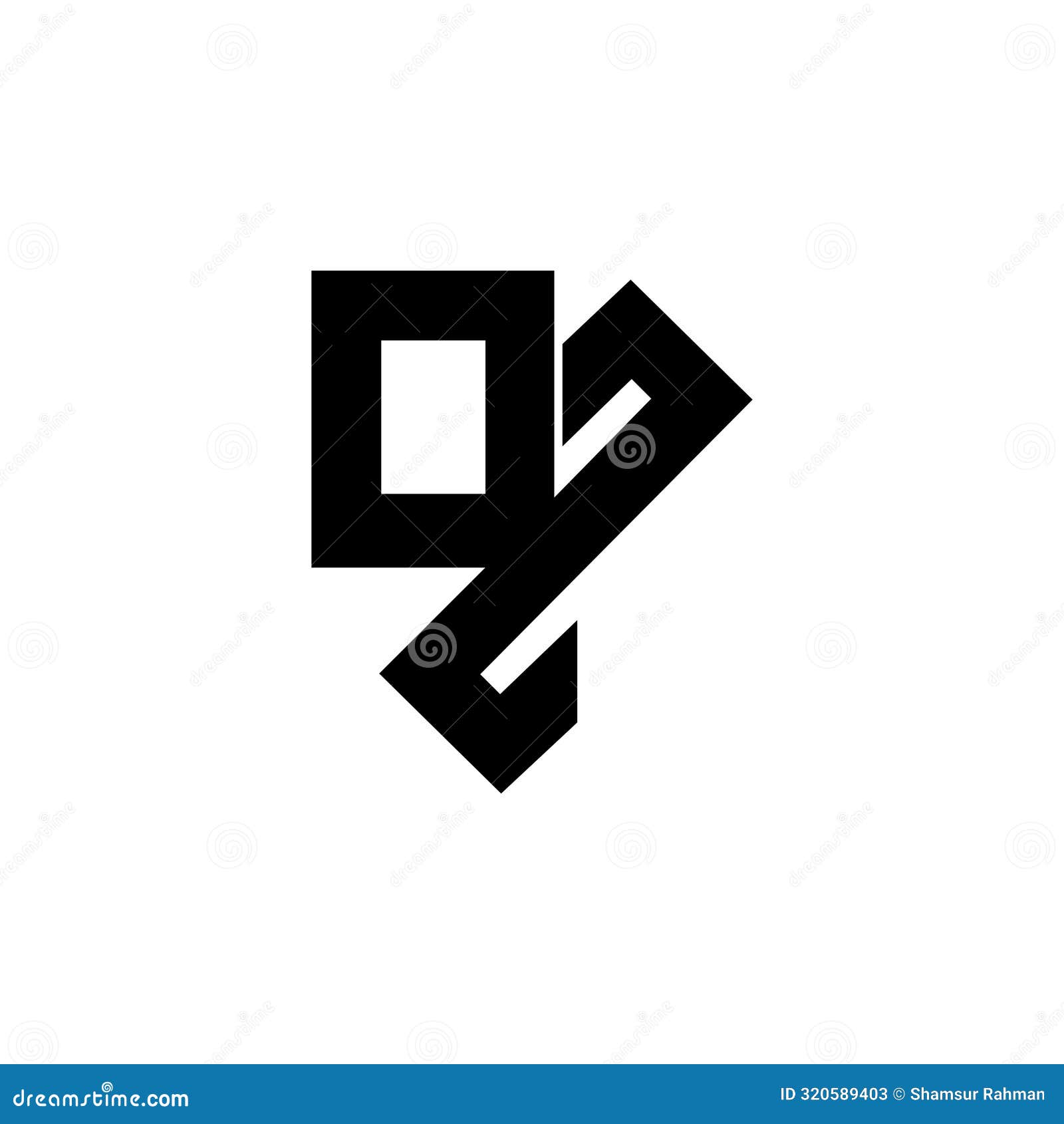 Alphabet Initials Logo ZO, OZ, Z and O Stock Vector - Illustration of ...