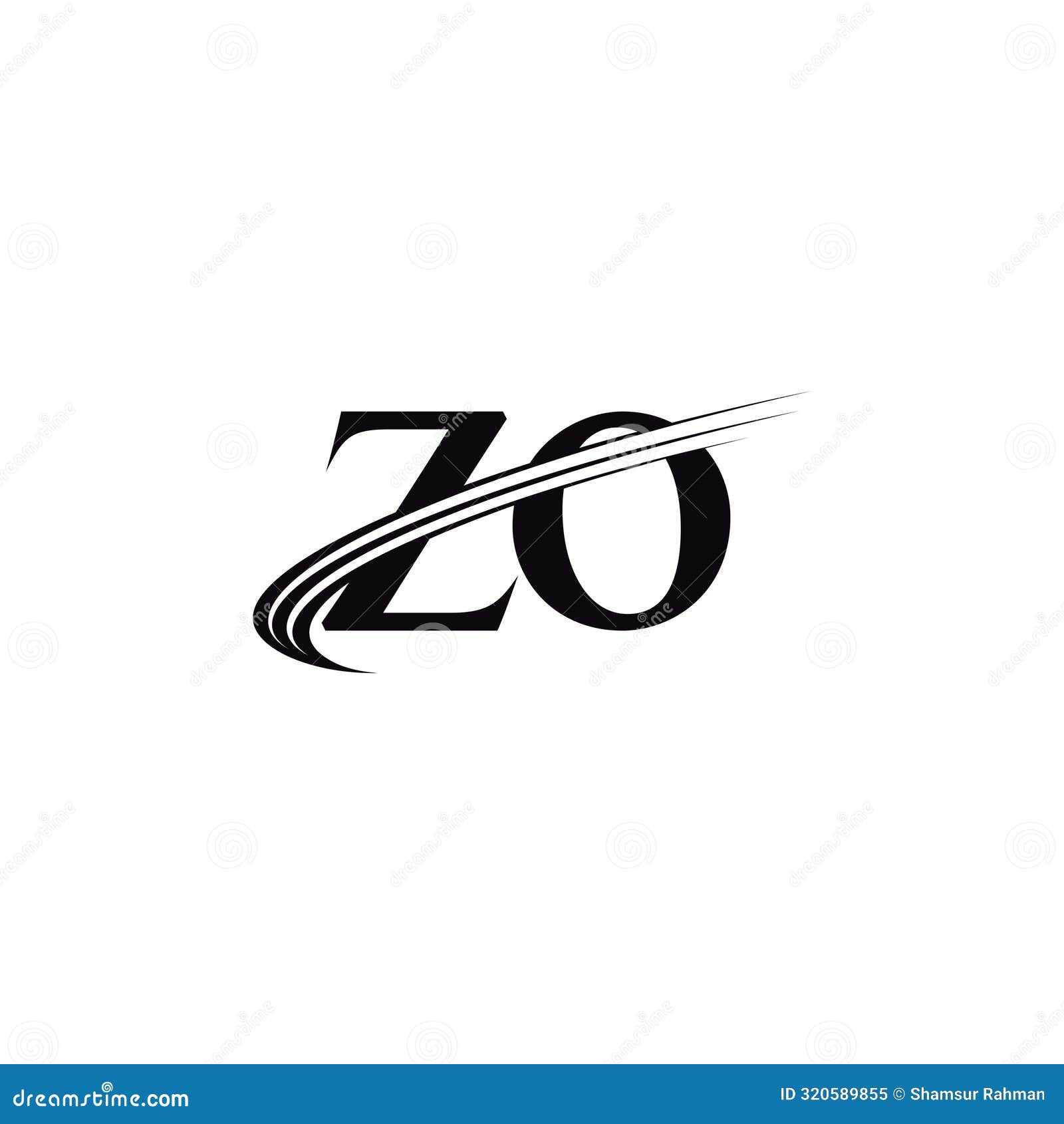 Alphabet Initials Logo ZO, OZ, Z and O Stock Vector - Illustration of ...