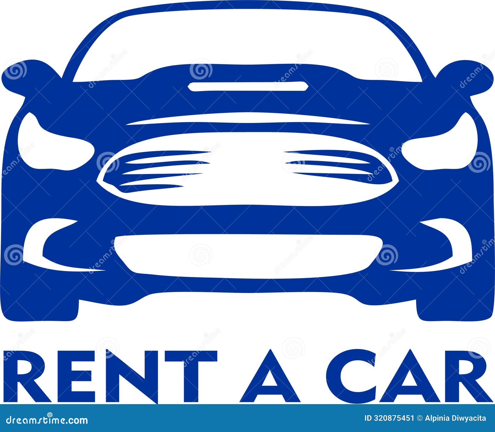 A simple rent a car logo stock vector. Illustration of maintenance ...