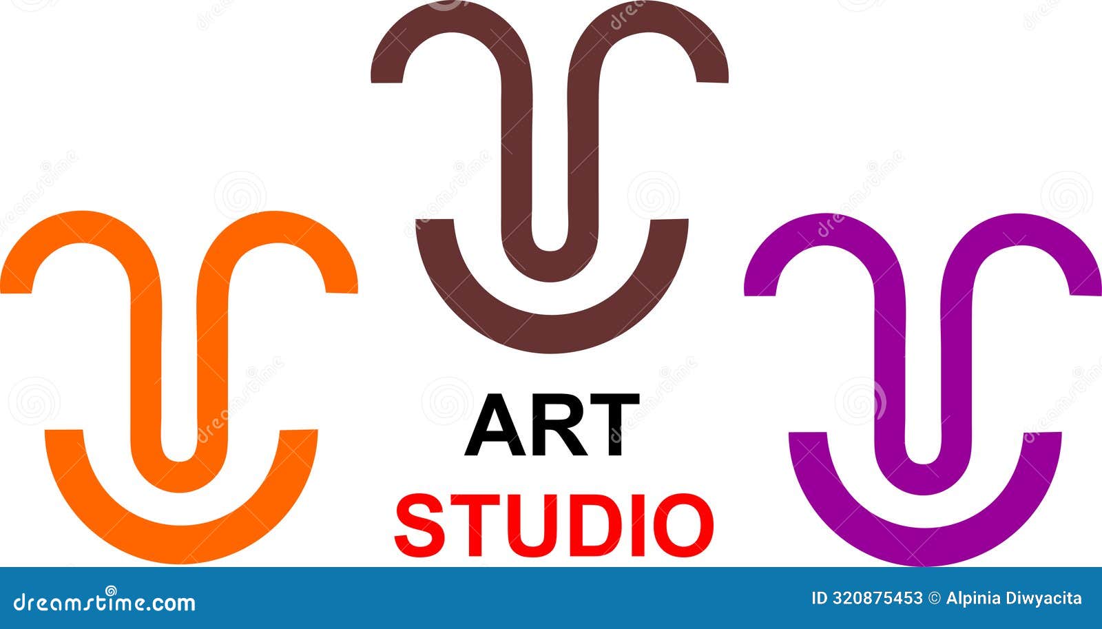 A simple art studio logo stock vector. Illustration of vector - 320875453